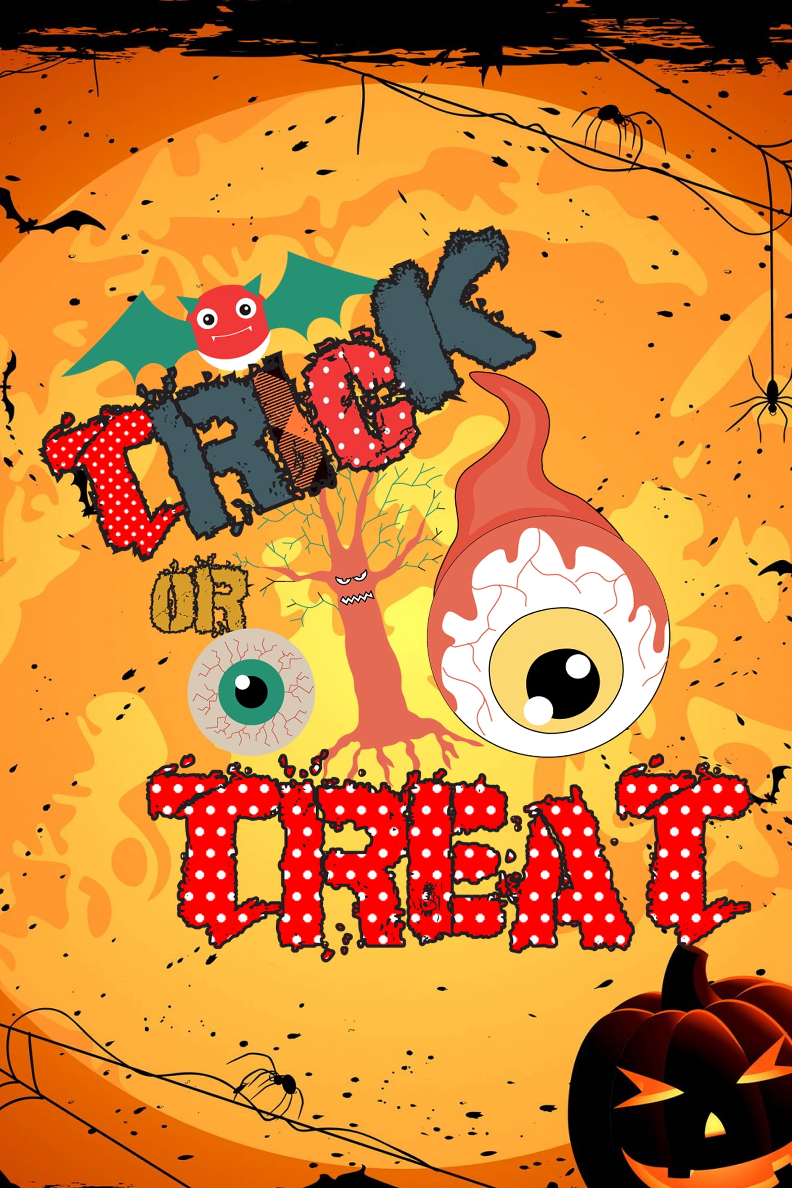 Halloween Decorations scary trick or treat creepy eye Halloween Metal ...