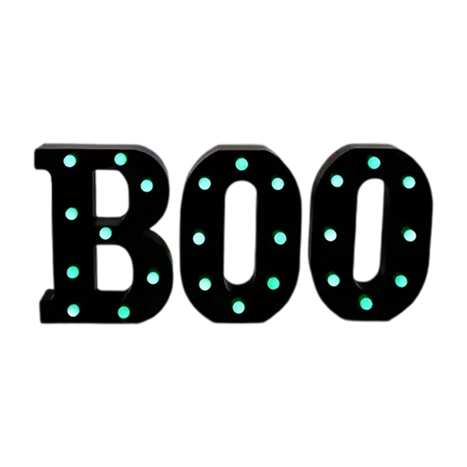 Halloween Decorative LED Marquee Letters BOO Sign with Battery Operated ...