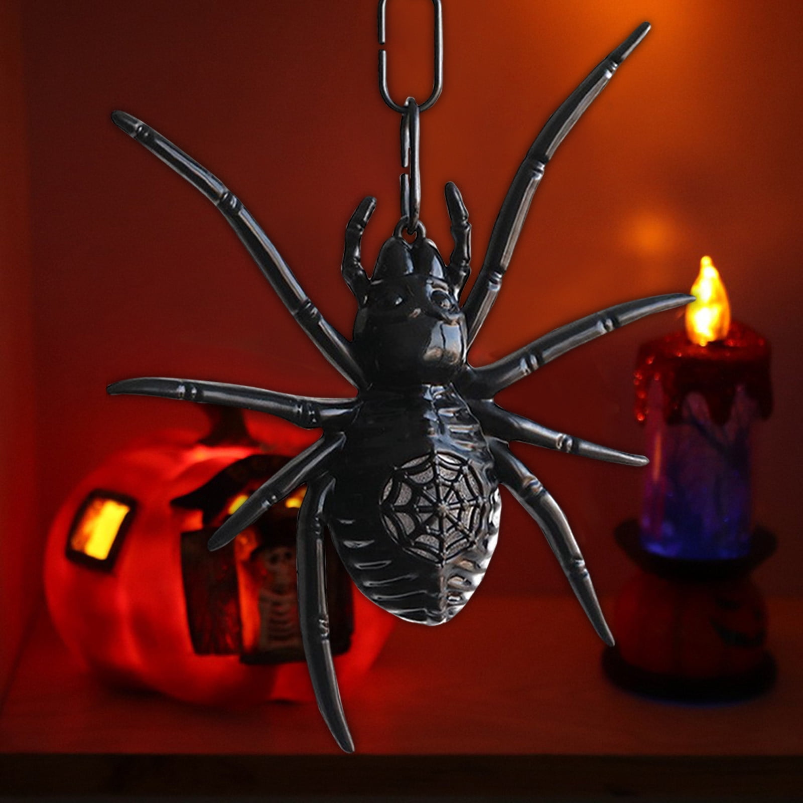 Halloween Decorative Props Spider Trick Toy Simulation Plastic Spider ...