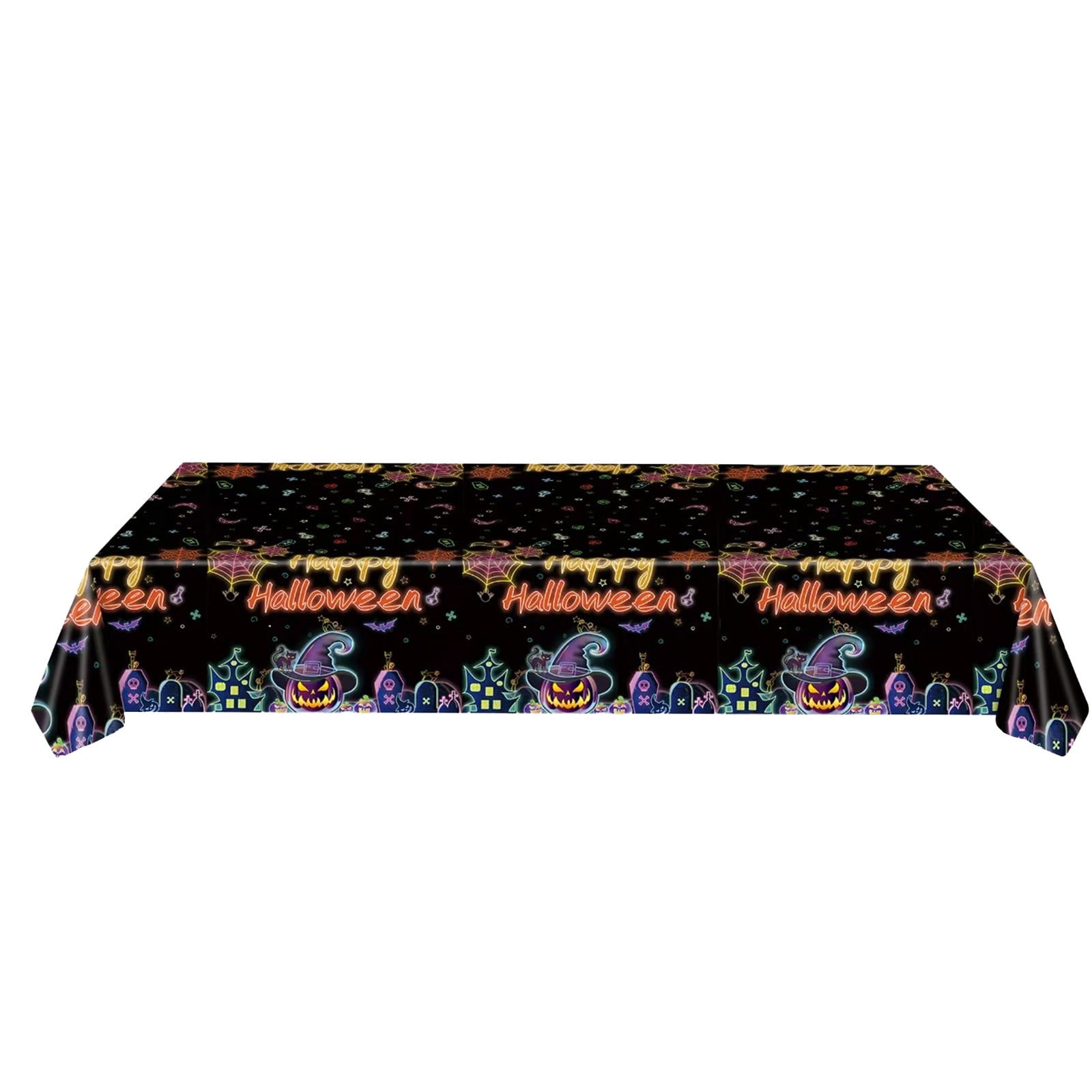 Halloween Disposable Tablecloth, Plastic Tablecloth, Extra Large ...