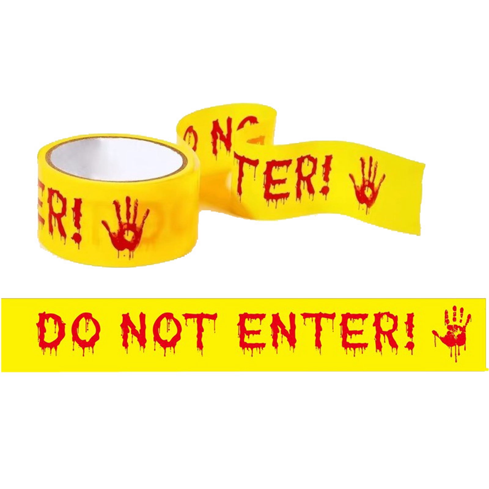 Halloween "Do Not Enter" Barricade Tape with Blood Stains for Horror ...