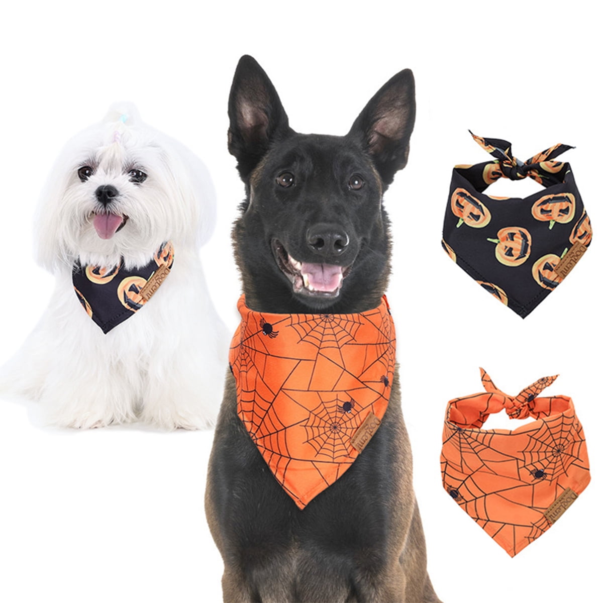 2 Pack Dog Bandana Colorful Music Notes Girl Boy Pet Bibs Dog Scarf ...