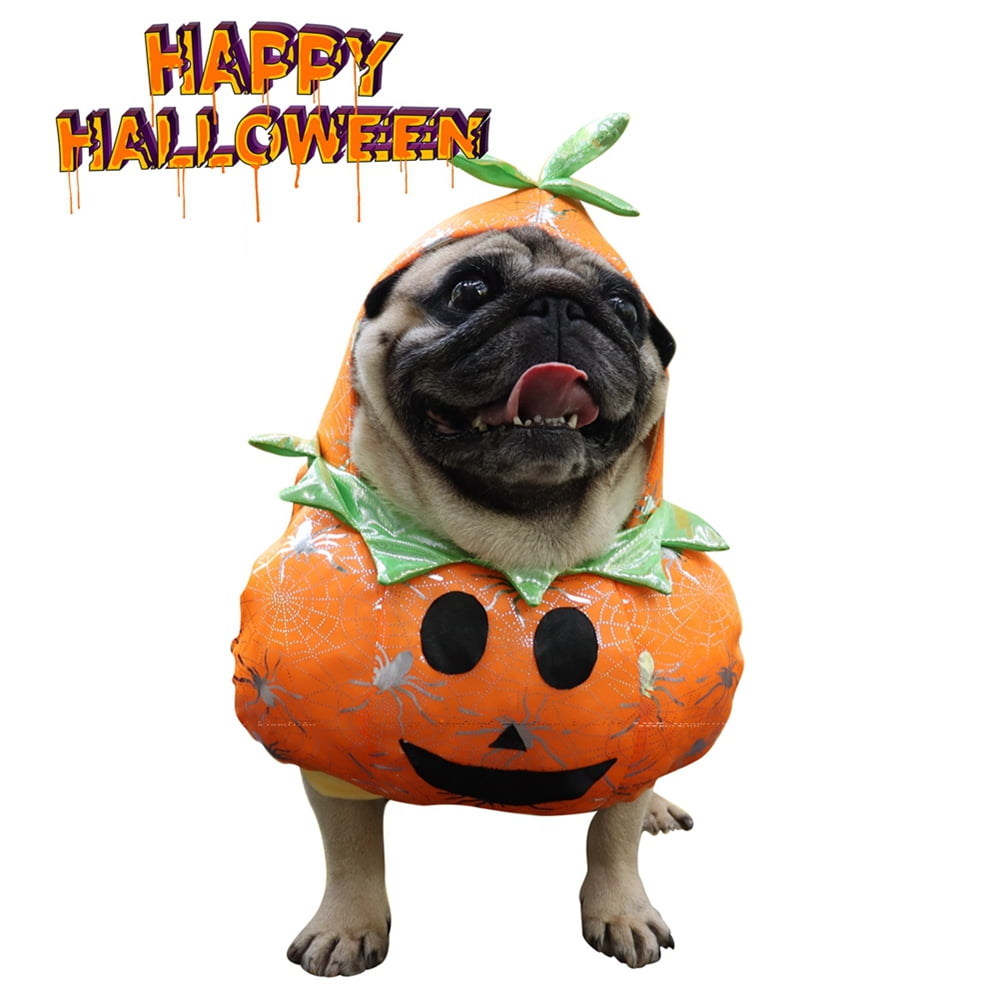 Halloween Dog Costumes Pumpkin,Funny Pet Dog Cat Clothes - Carrying ...