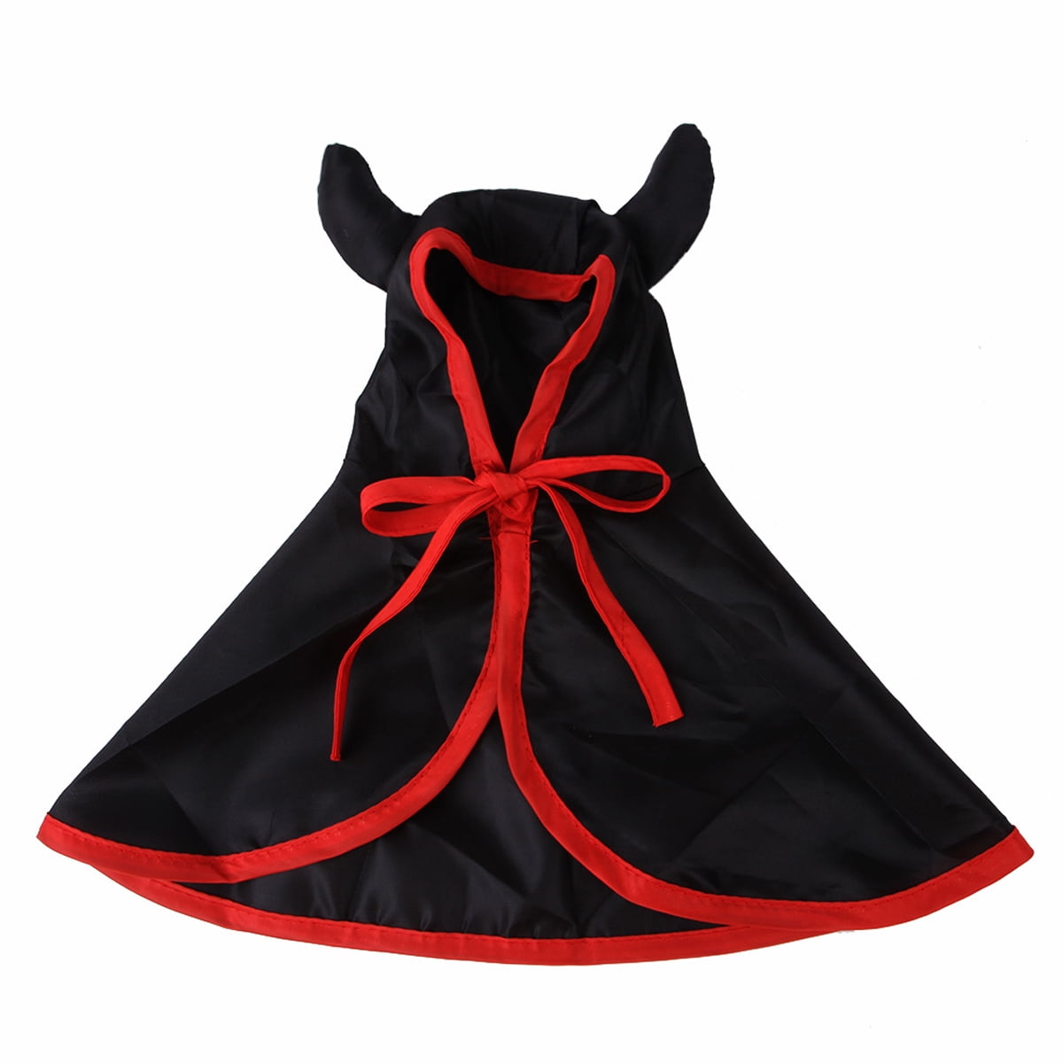 Halloween Dog Devil Cape Costume Pet Hooded Vampire Cloak Funny Witch ...