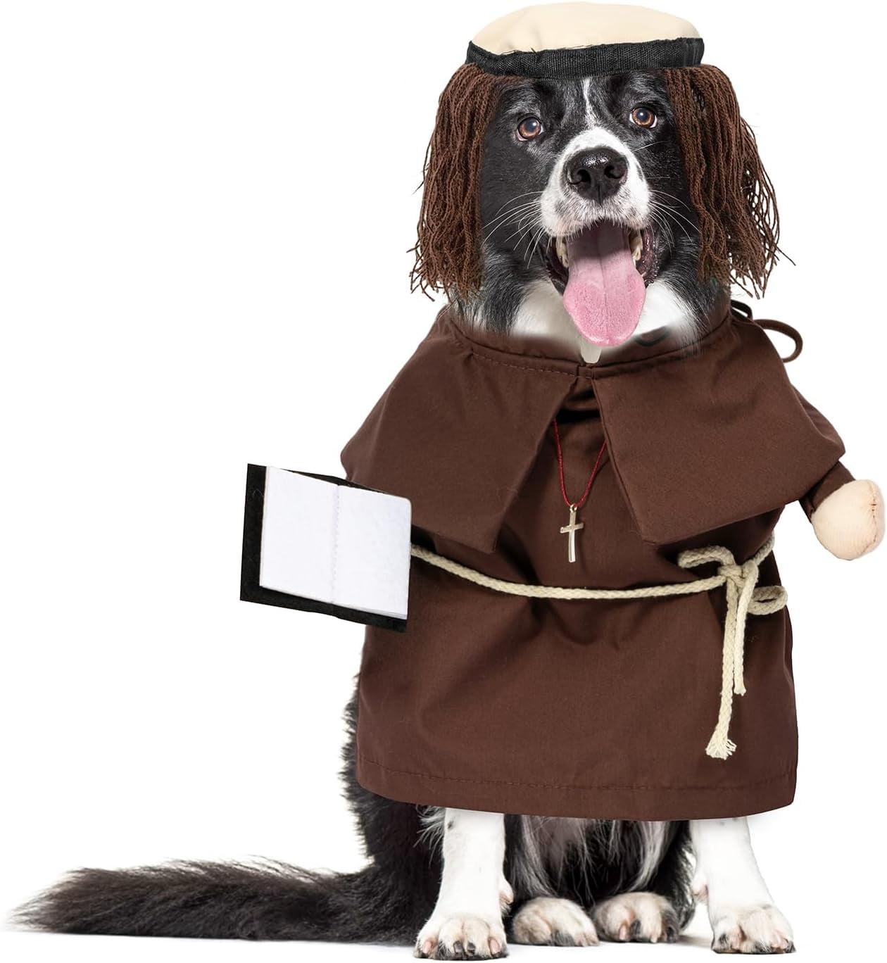 Halloween Dog Priest Costume - Pet Minister Clothes Cat Funny Pope ...