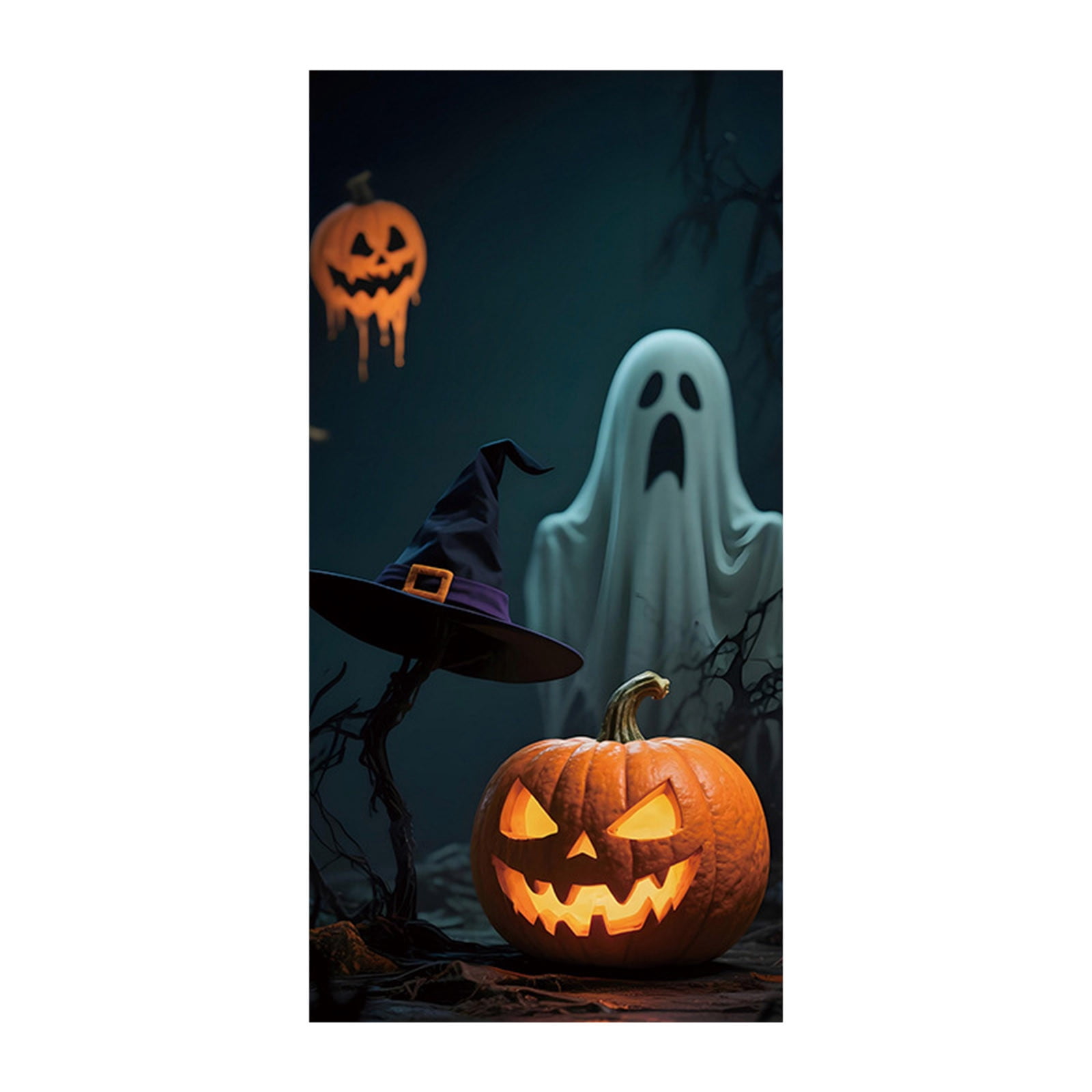 Halloween Door Decorations Banner, Halloween Door Cover Backdrop ...