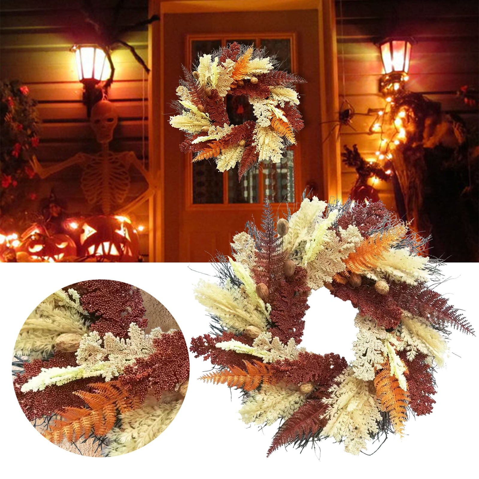 Halloween Door Decorations Fall Flowers Artificial For Decoration Fall ...