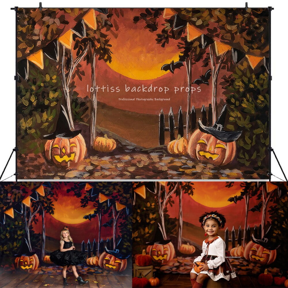 Halloween Door Front Backdrops Kids Adult Photography Child Baby ...