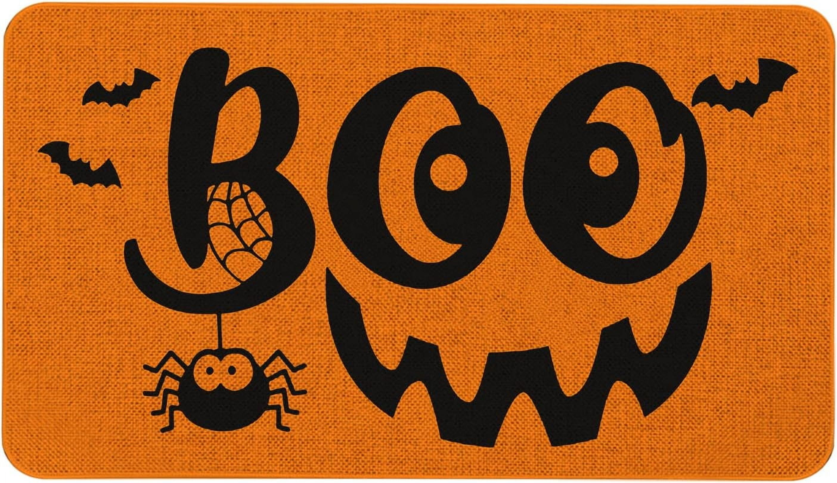 Halloween Door Mat 30 X 17 Inch Halloween Boo Doormat Indoor Outdoor ...