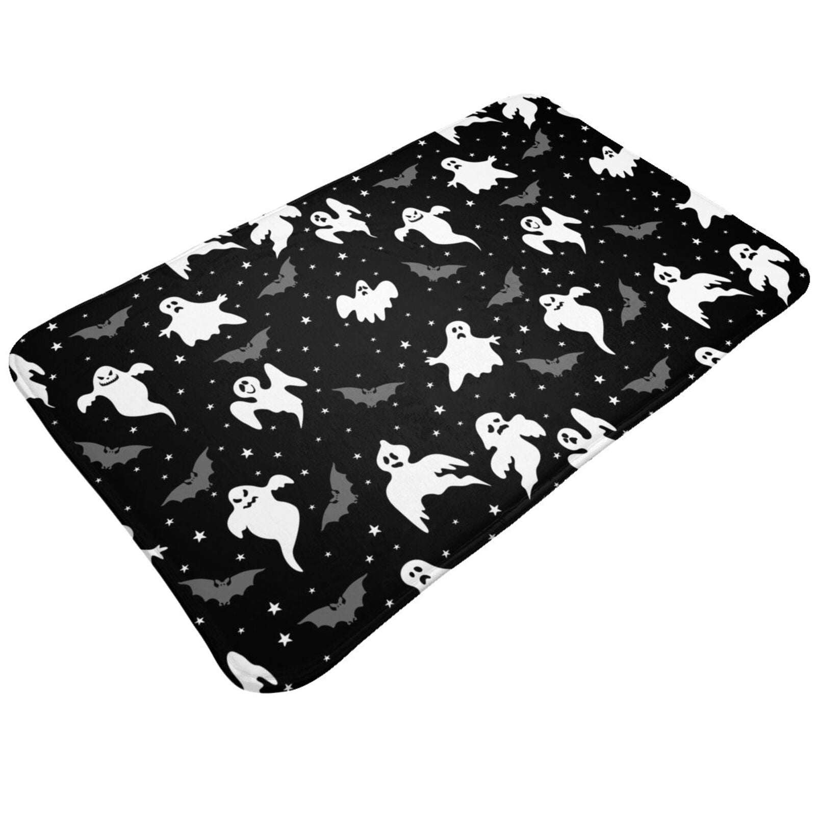 Halloween Door Mat Bathroom Rugs - ghost halloween bat Kitchen Mats for ...