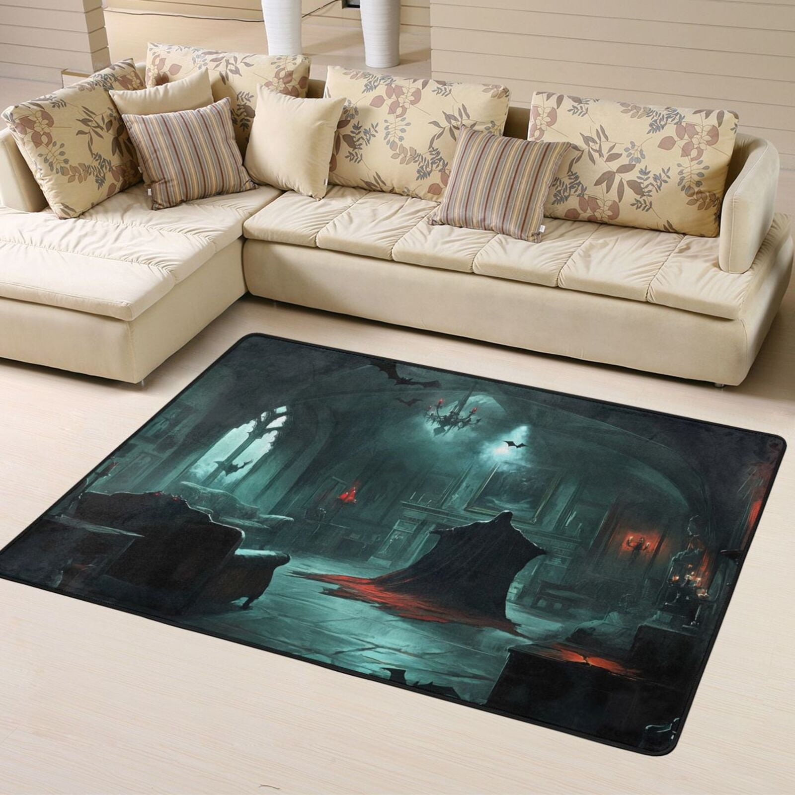 Halloween Door Mat, Halloween Ghost Living Room Indoor Door Mat Bedroom ...