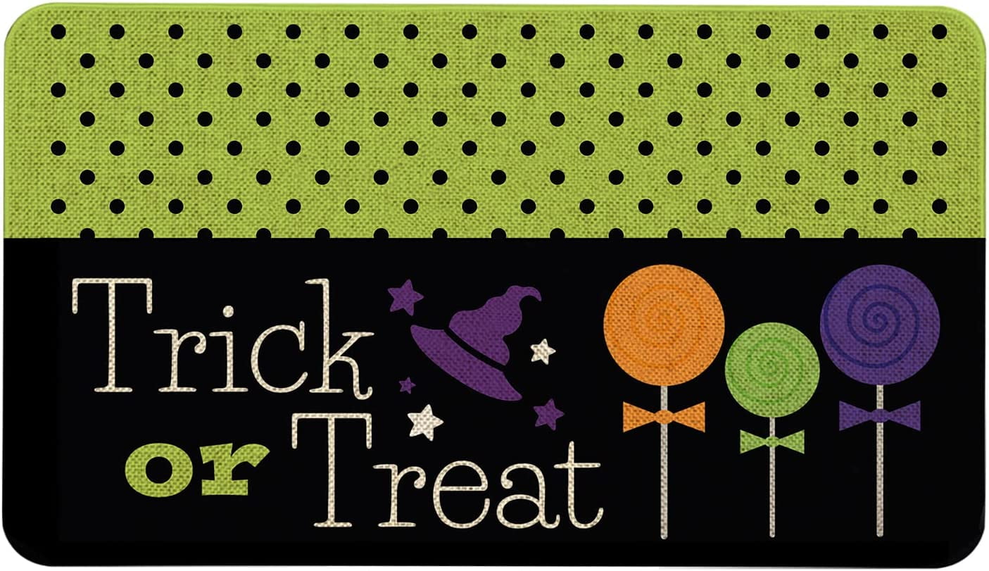Halloween Door Mat Gnome Bat Front Door Mat Non Slip Rubber Backing ...