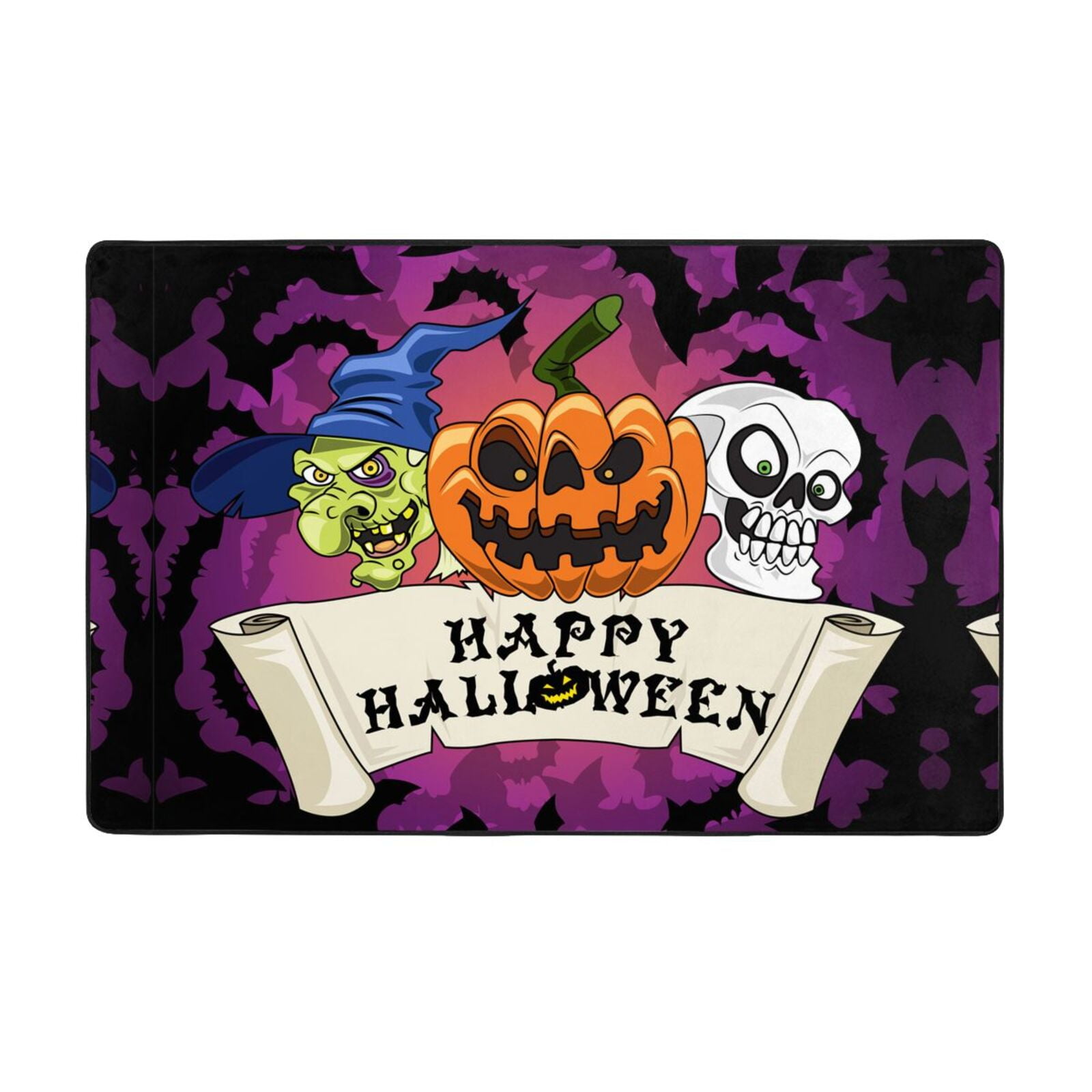 Halloween Door Mat, Halloween Happy and Fun Indoor Door Mat Bedroom Rug ...