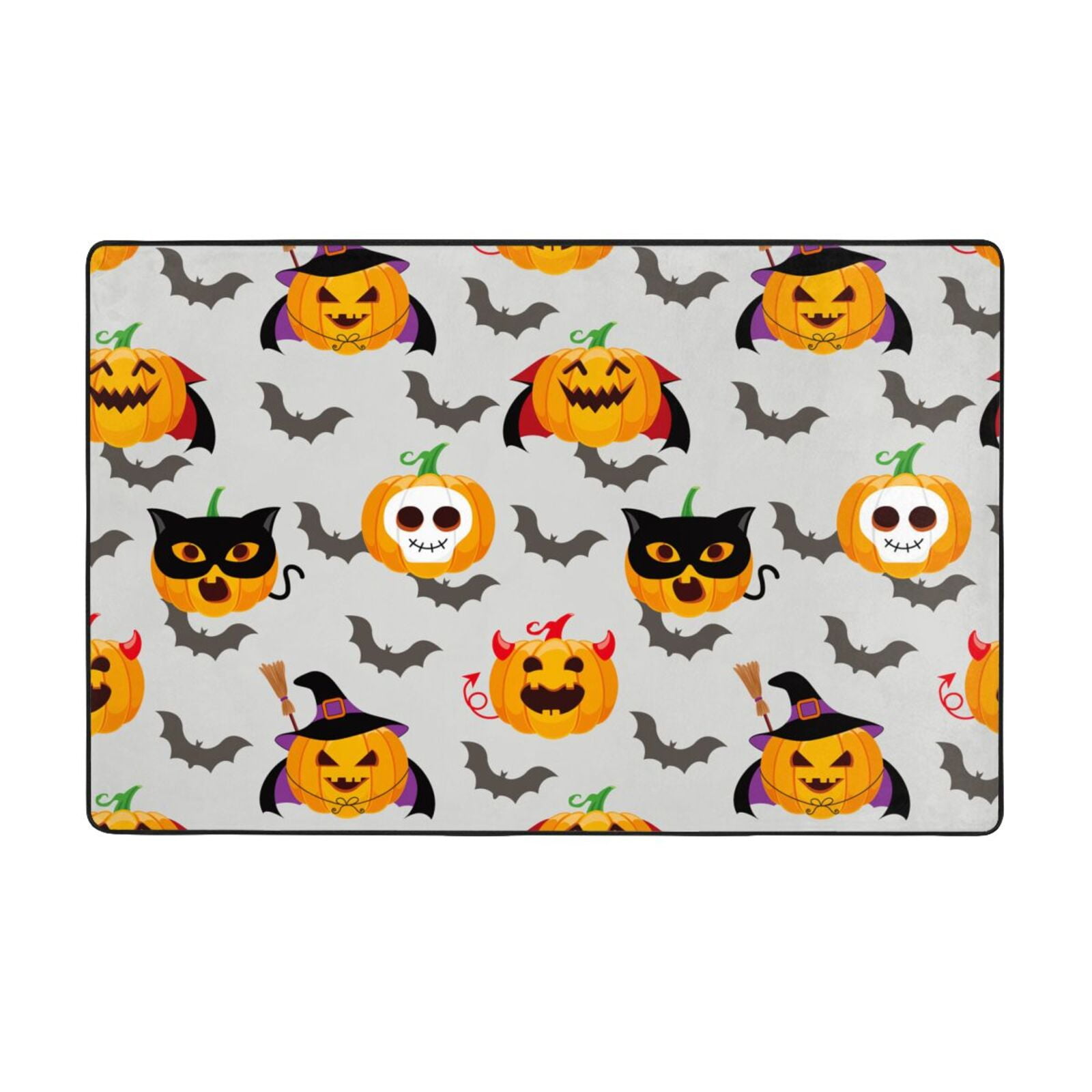 Halloween Door Mat, pumpkins halloween bats Indoor Door Mat Bedroom Rug ...