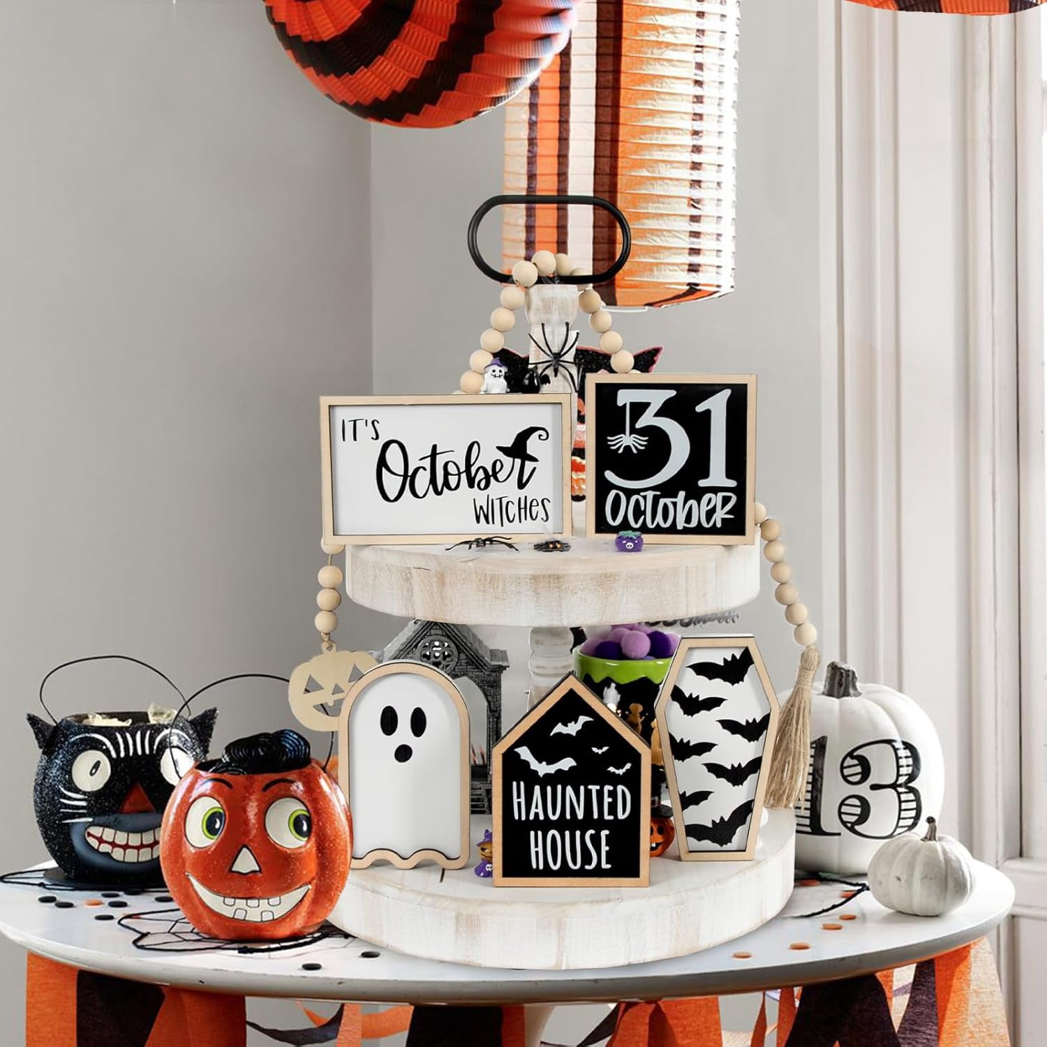Halloween Door Sign Witch Wreath Decorations Witch Welcome Door Sign ...