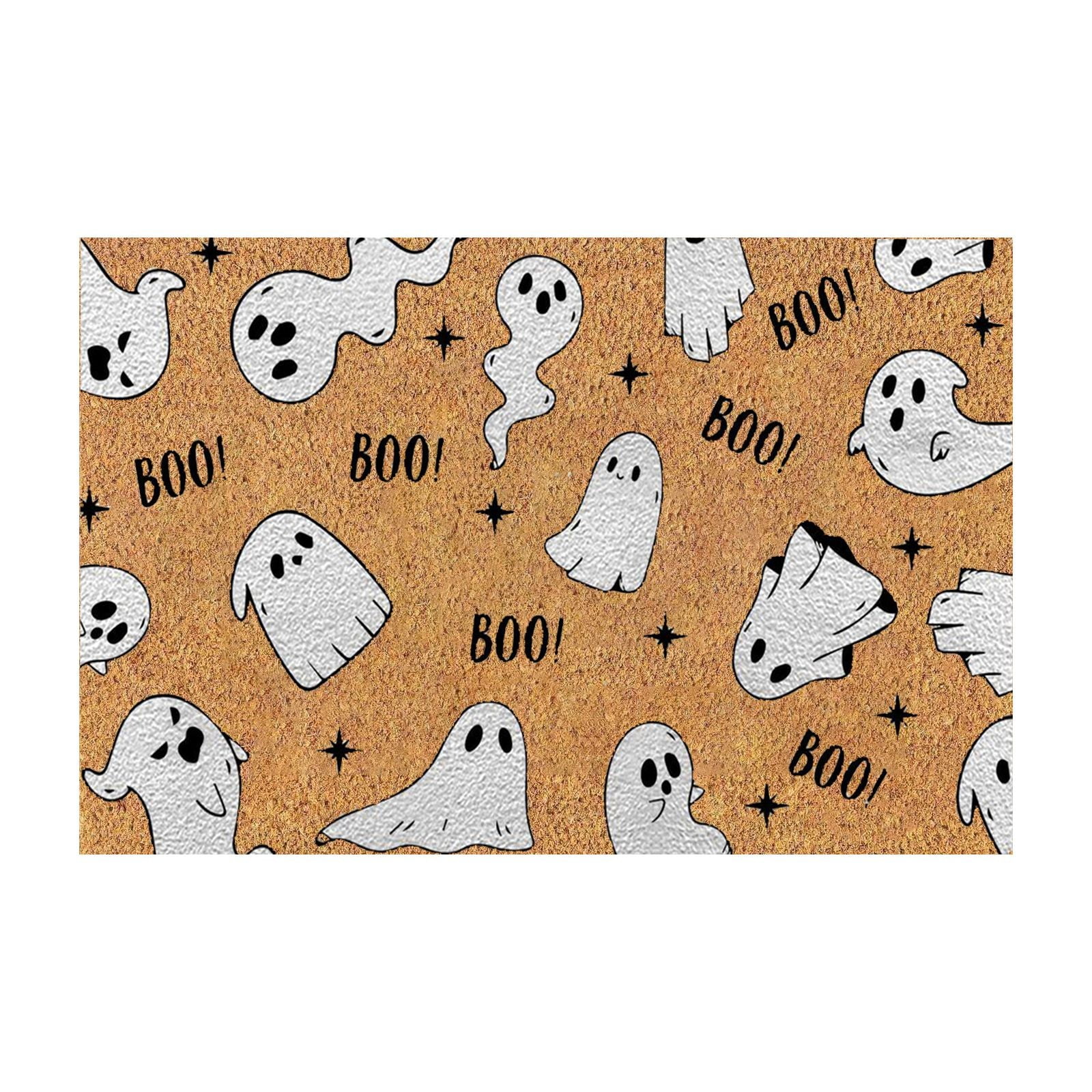 Halloween Door Welcome Interesting Shape Carpet - Absorbent Indoor ...