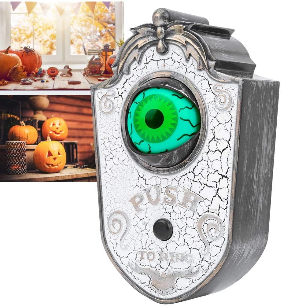 Halloween Doorbell Decoration,Halloween Eyeball Doorbell,with Spooky ...