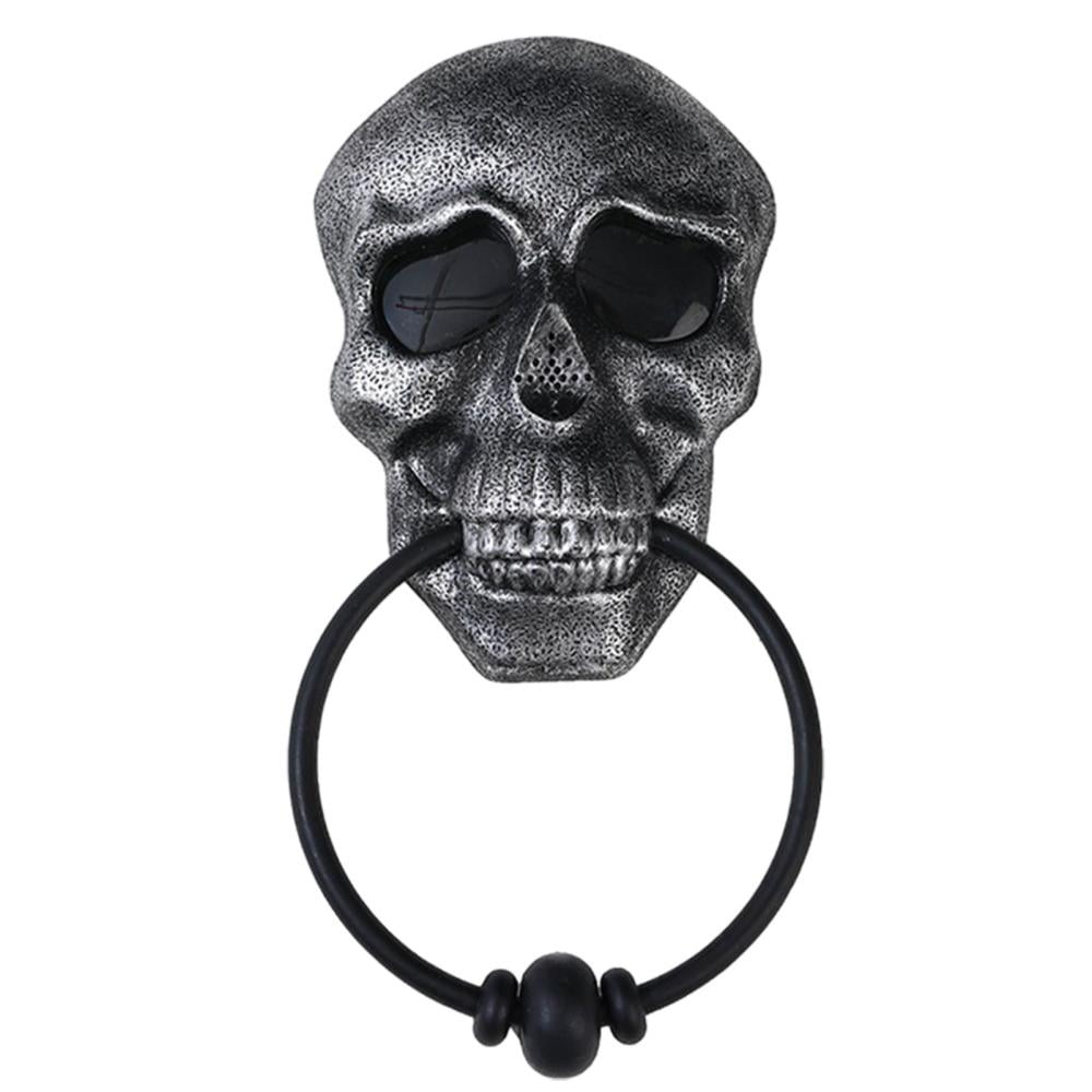 Halloween Doorbell | Touch Control Glowing Eyes Skull Doorbell ...
