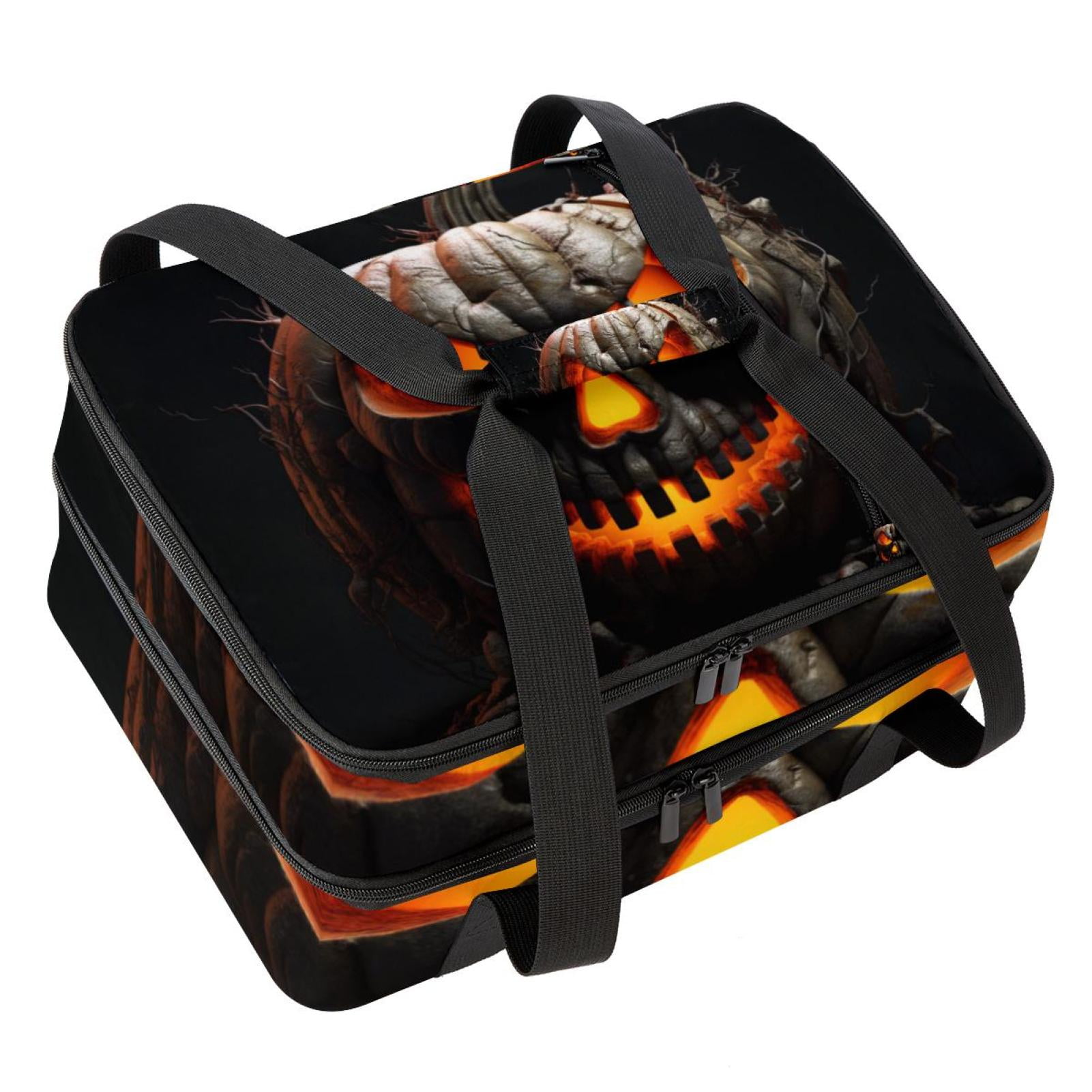 Halloween Double Layered Insulated and Refrigerated Lunch Bag with Two ...