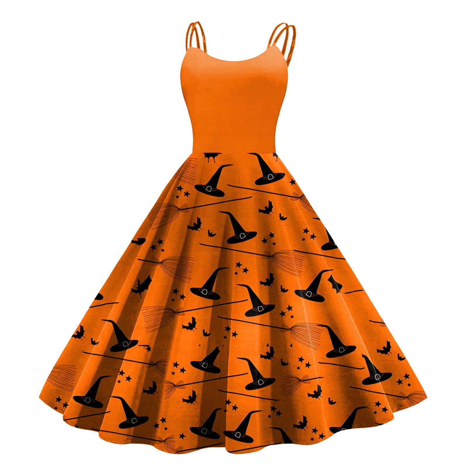 Halloween Dresses for Teens 2024 Spaghetti Straps A-line Swing Sling ...
