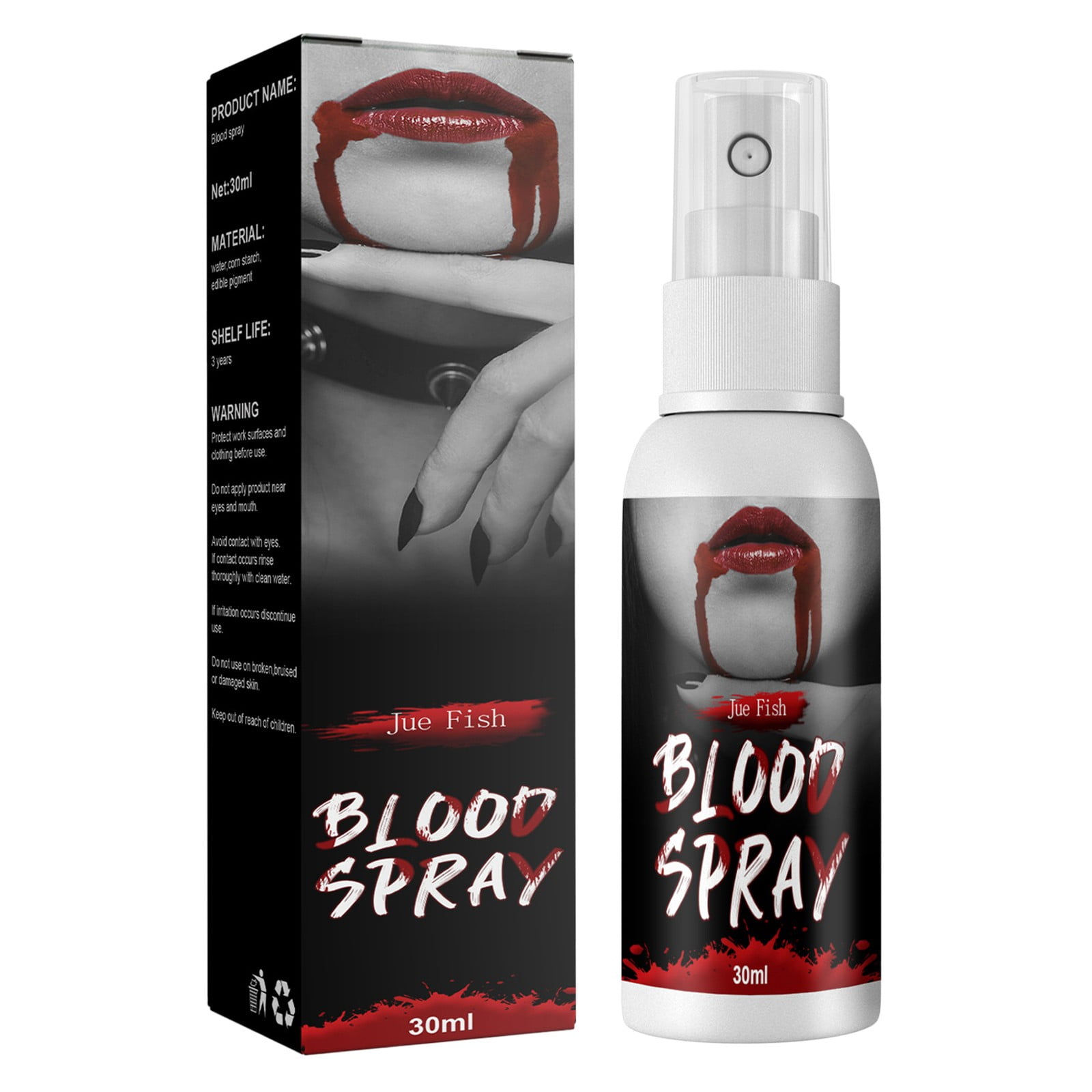 Halloween Dripping Fake Blood Realistic Blood Drops Body Paint Washable Fake Blood Makeup Kit ...