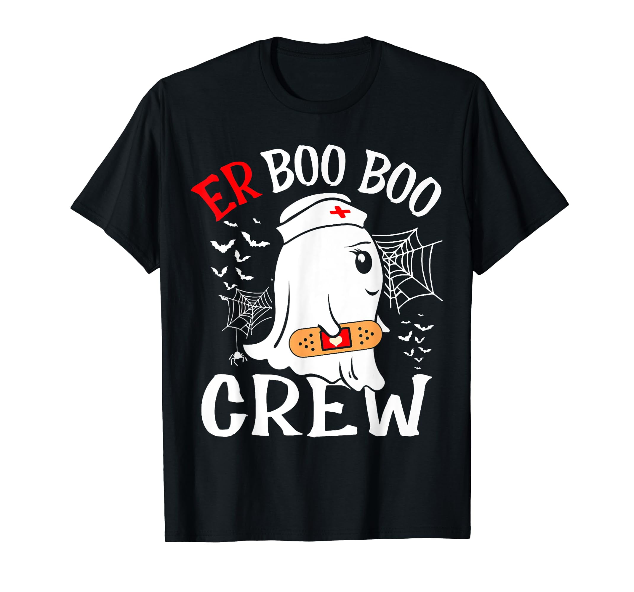 Halloween ER Costume ER Boo Boo Crew Nurse Ghost Nursing T-Shirt ...