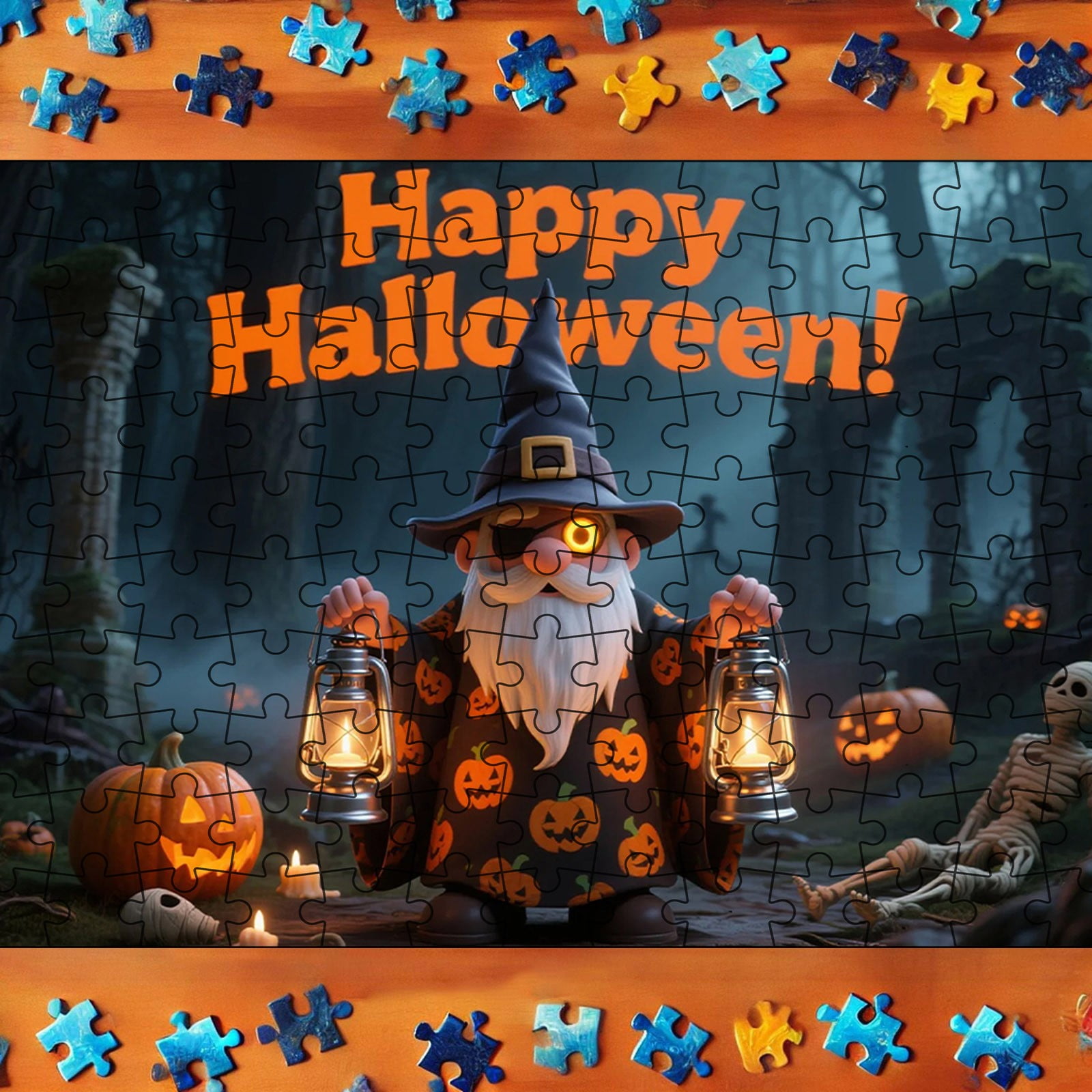 Halloween Educational Puzzle Set - Family Game Night Activity for Kids ...