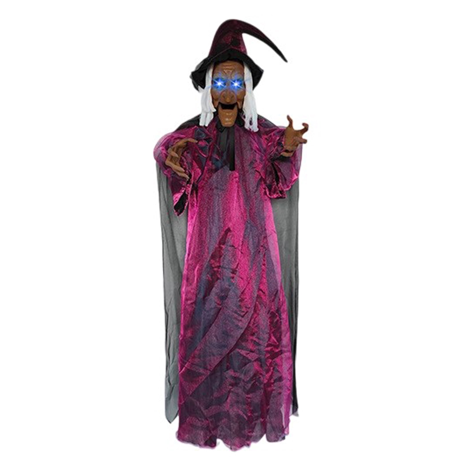 Halloween Electronic Witch Decoration - Realistic 5.5ft Hanging ...