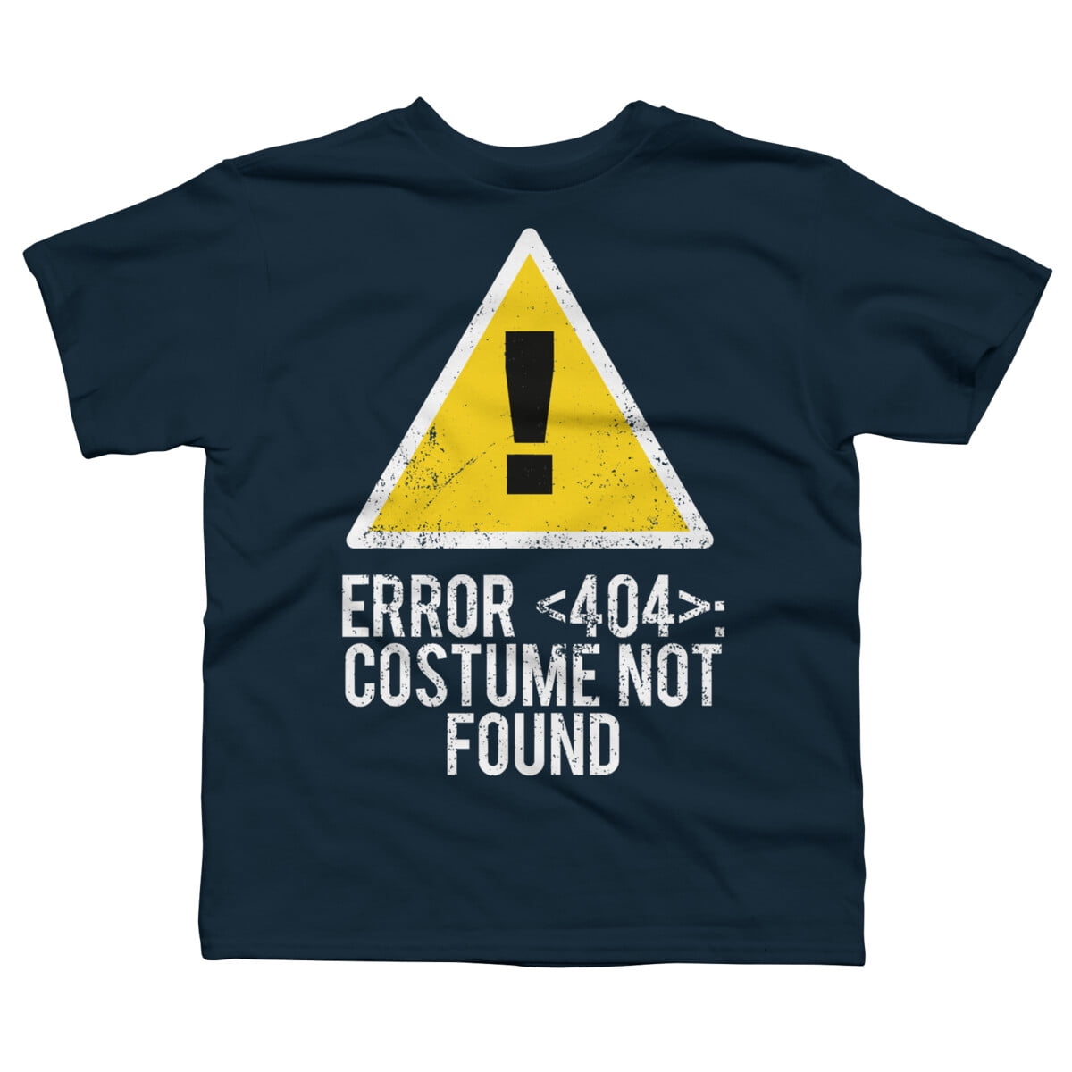 Halloween Error 404 Costume Not Found Apparel Boys Navy Blue Graphic ...