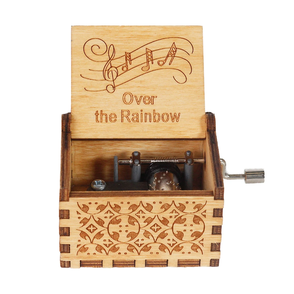 Halloween Eve Wooden Music Box Hand Crank Nightmare Before Christmas ...