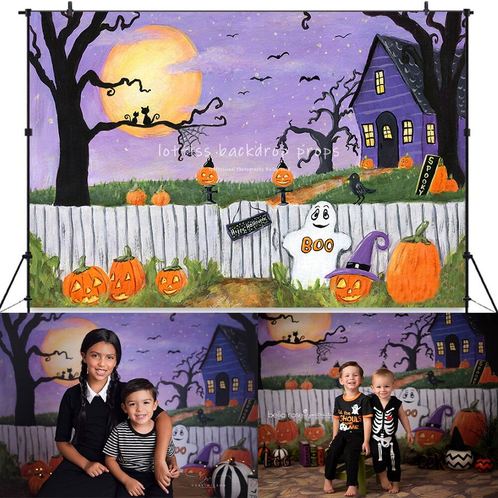Halloween Evening Backdrops Childrens Baby Photography Props Adult ...