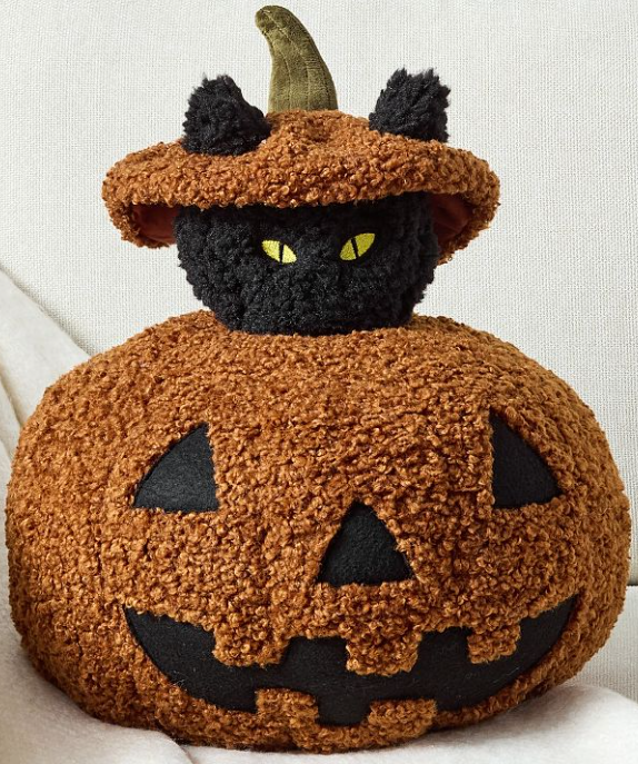 Halloween Evil Pumpkin Cat Plush Doll Halloween Ghost Toy Collection ...