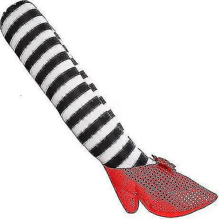 Halloween Evil Witch Legs Props Upside Down Wizard Feet With Boot Stake ...