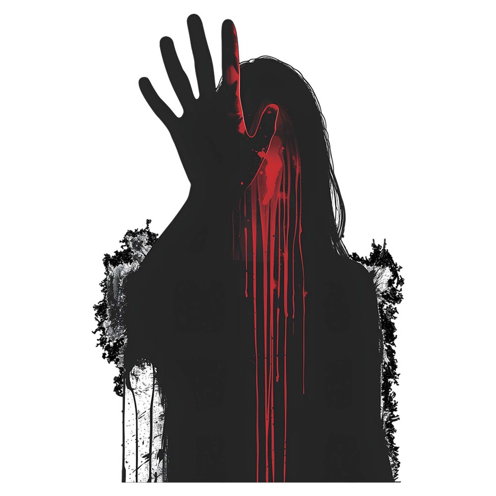 Halloween Faceless Ghost Door Window Glass Signs Stickers - Walmart.com