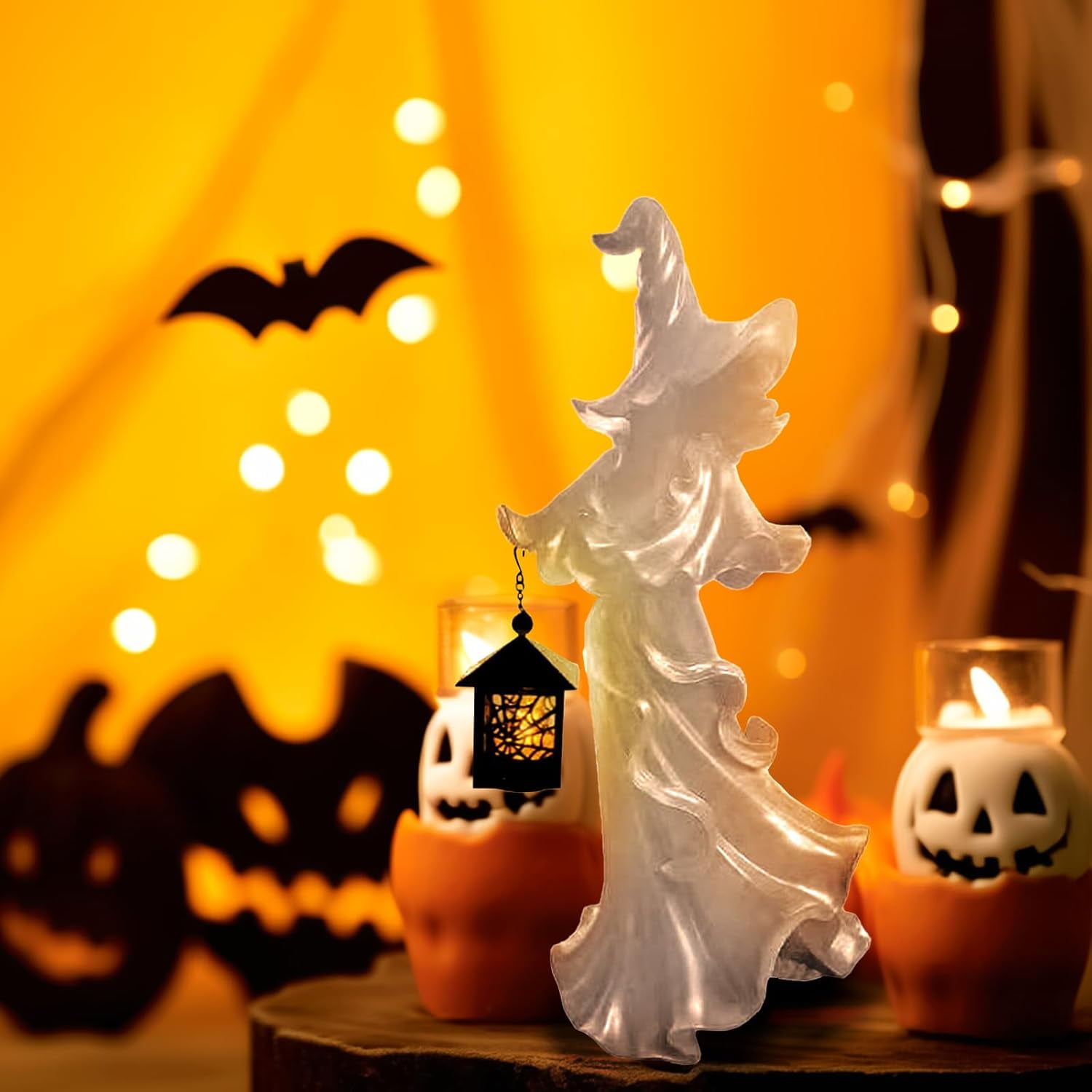 Halloween Faceless Sculpture With Resin Hell Messenger Witch Statue ...