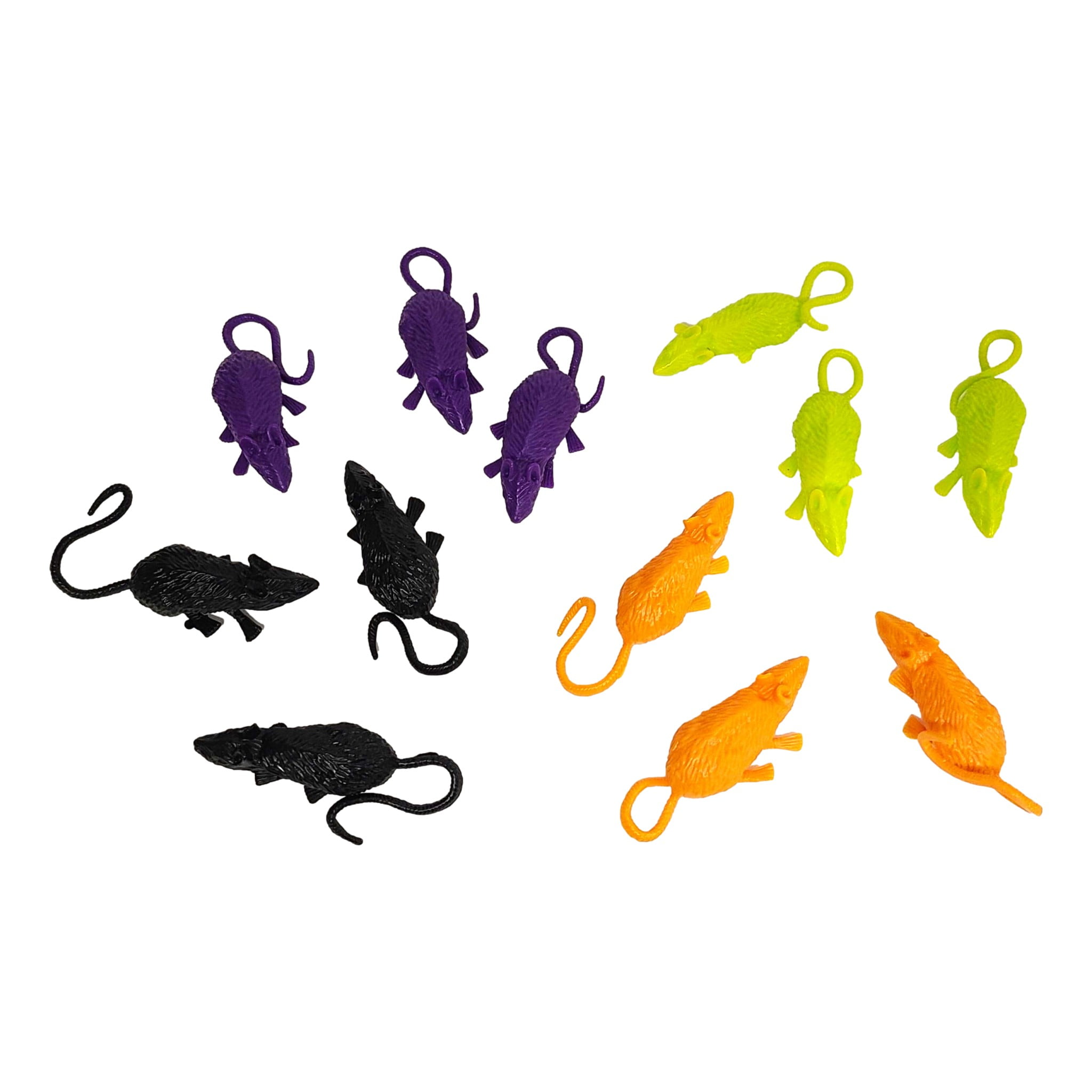 Halloween Fake Mice 12 Pack Plastic Fake Mouse Toys 2.5 Inch Mice Scary ...