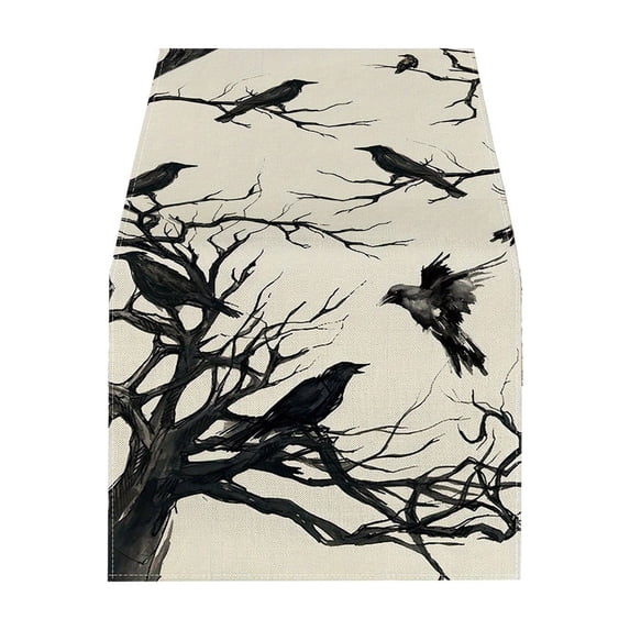 Halloween Table Runner, 72x13 Inch Linen Decorative Table Linen for ...
