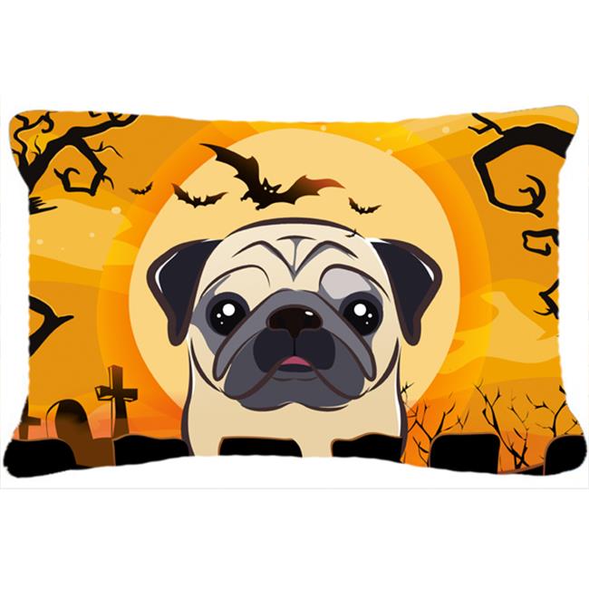 Halloween Fawn Pug Fabric Decorative Pillow - Walmart.com