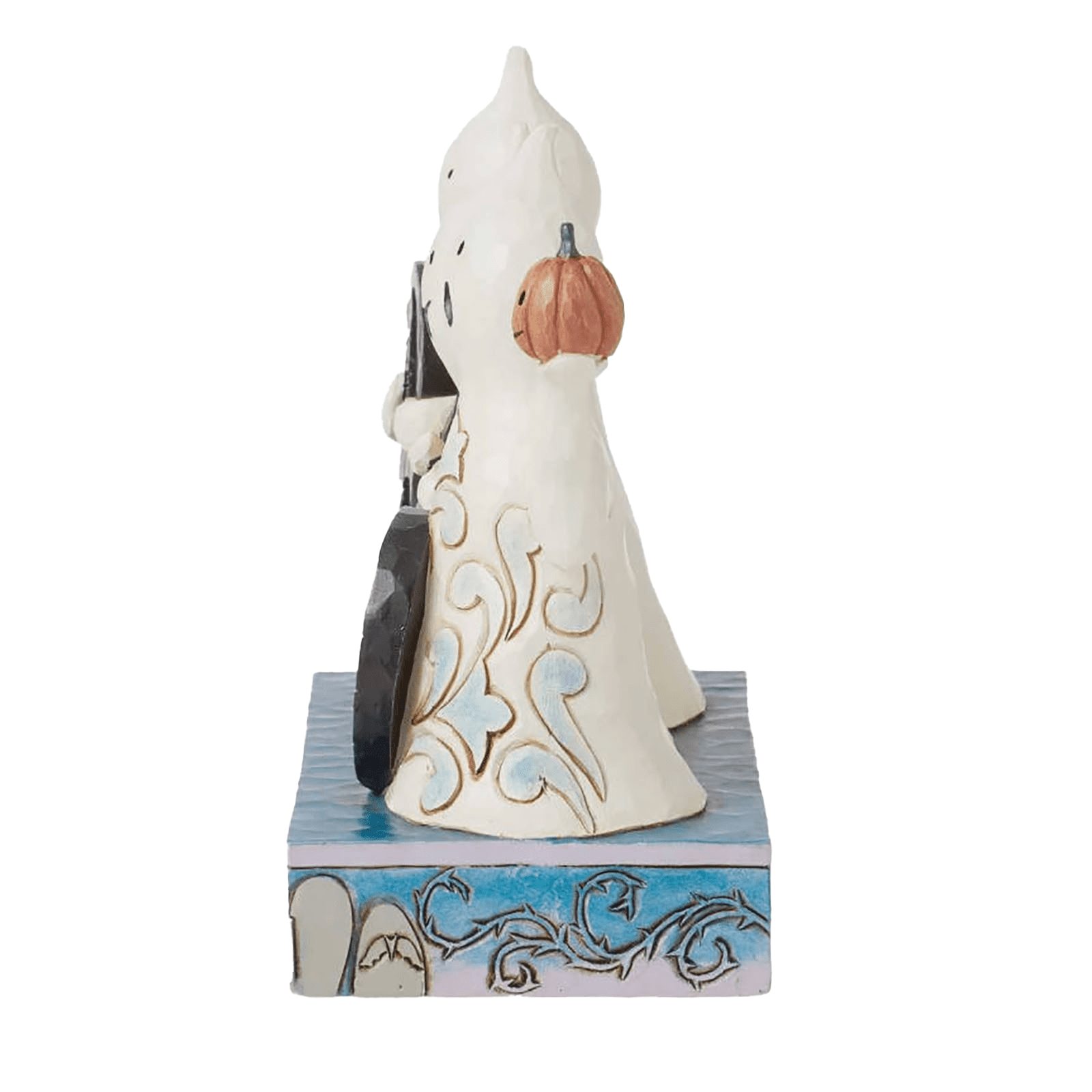 Halloween, Figurines, Hand-Painted Three Ghost Statues Holding Pumpkin ...