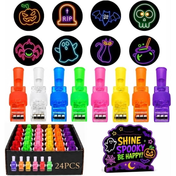 Halloween Finger Lights, Mini Pattern Projector LED Toys, Party Favors ...