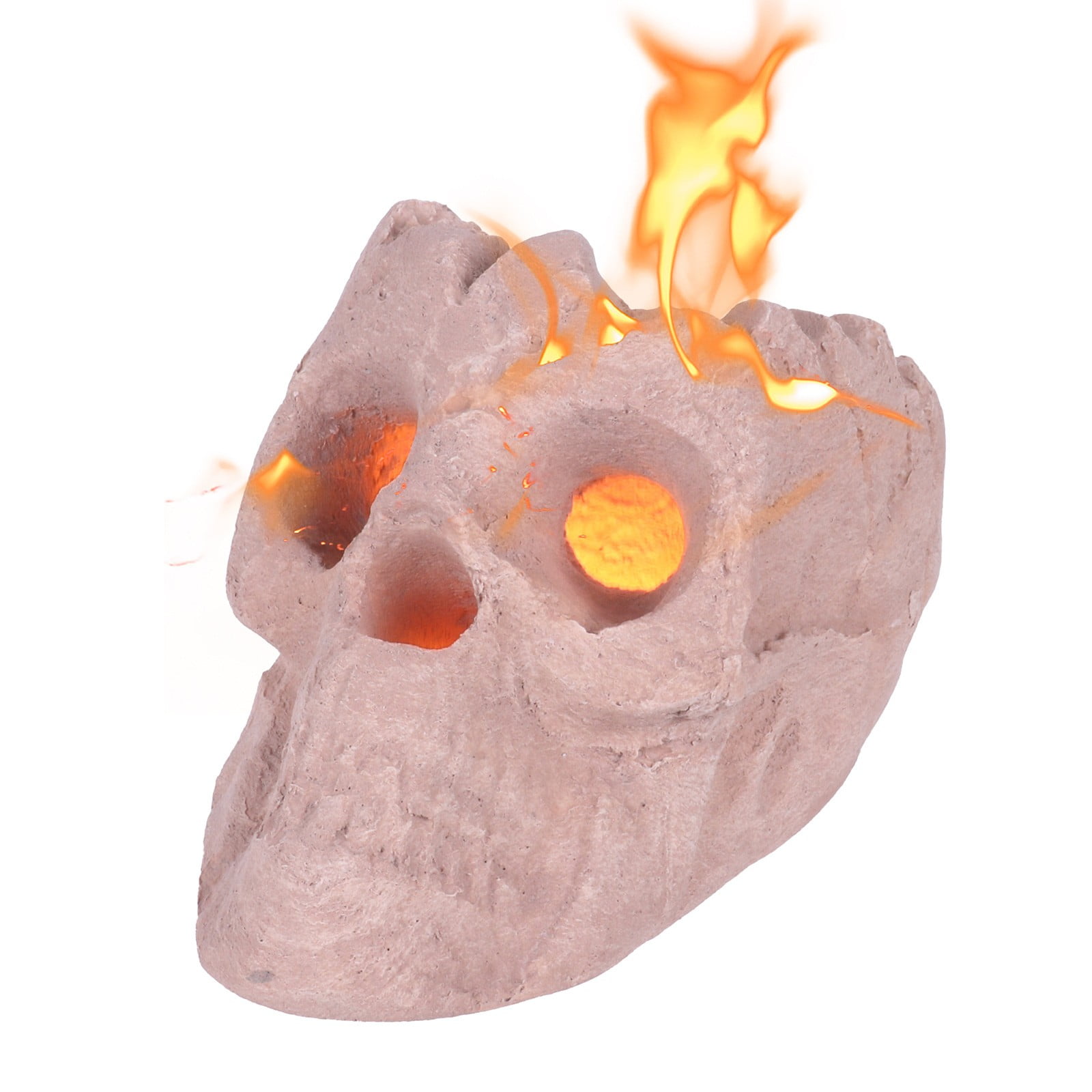 Halloween Fire Pits Skulls, Reusable Skeleton Flame Fireproof Ceramic ...