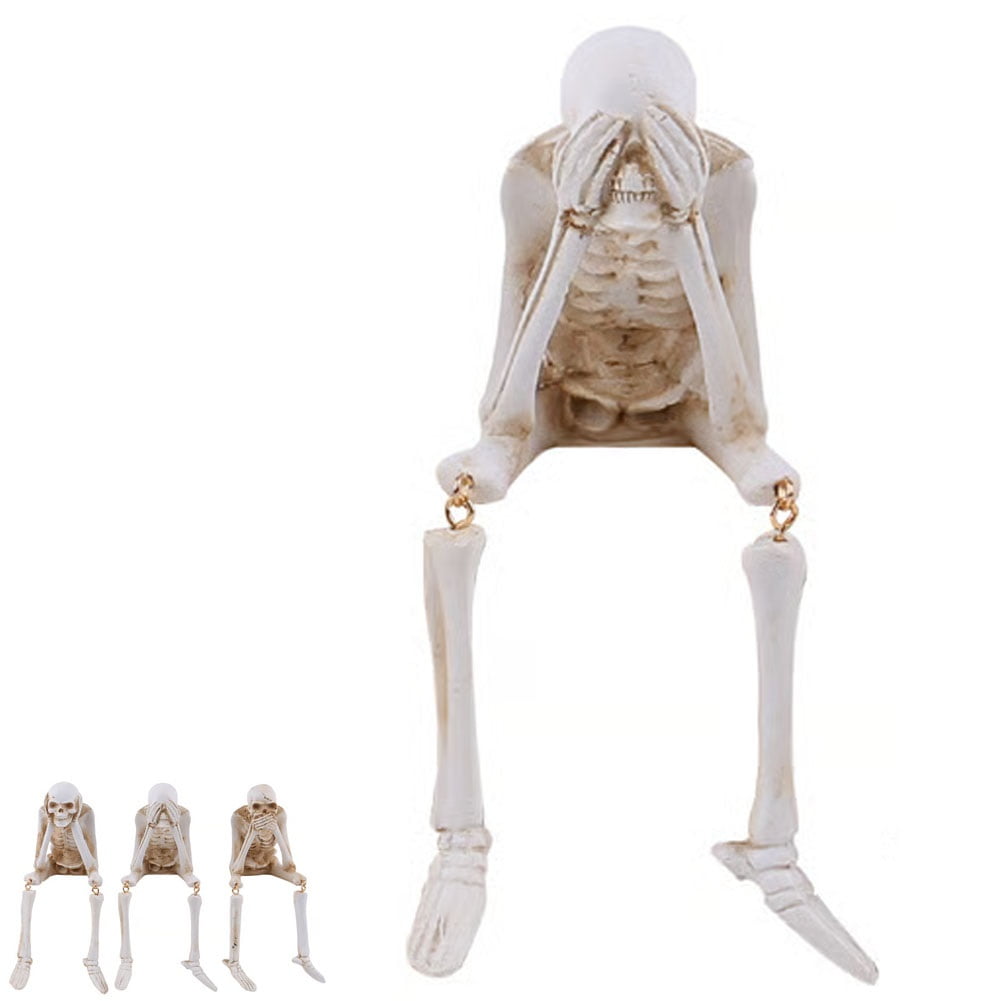 Halloween Fireplace Simulation Skull Combination,Horror Skeleton ...