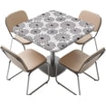 Halloween Fitted Tablecloth Square Spider Web Card Table Cover with ...