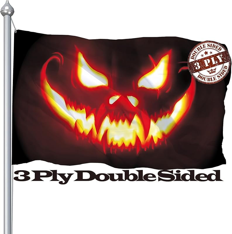 Halloween Flag 3x5 Outdoor, Large Halloween Flags For Outside Flagpole ...