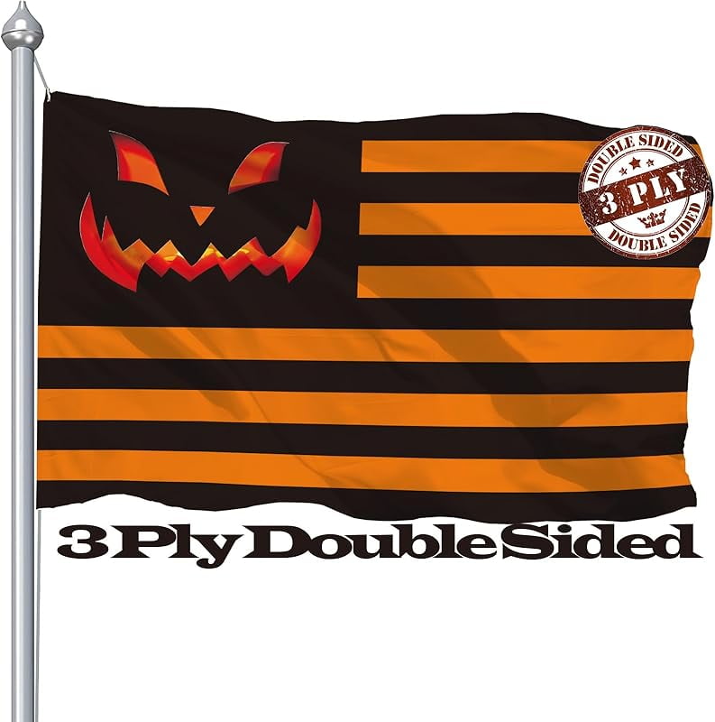 Halloween Flag 3x5 outdoor, Large Scary Halloween Flags For Outside ...