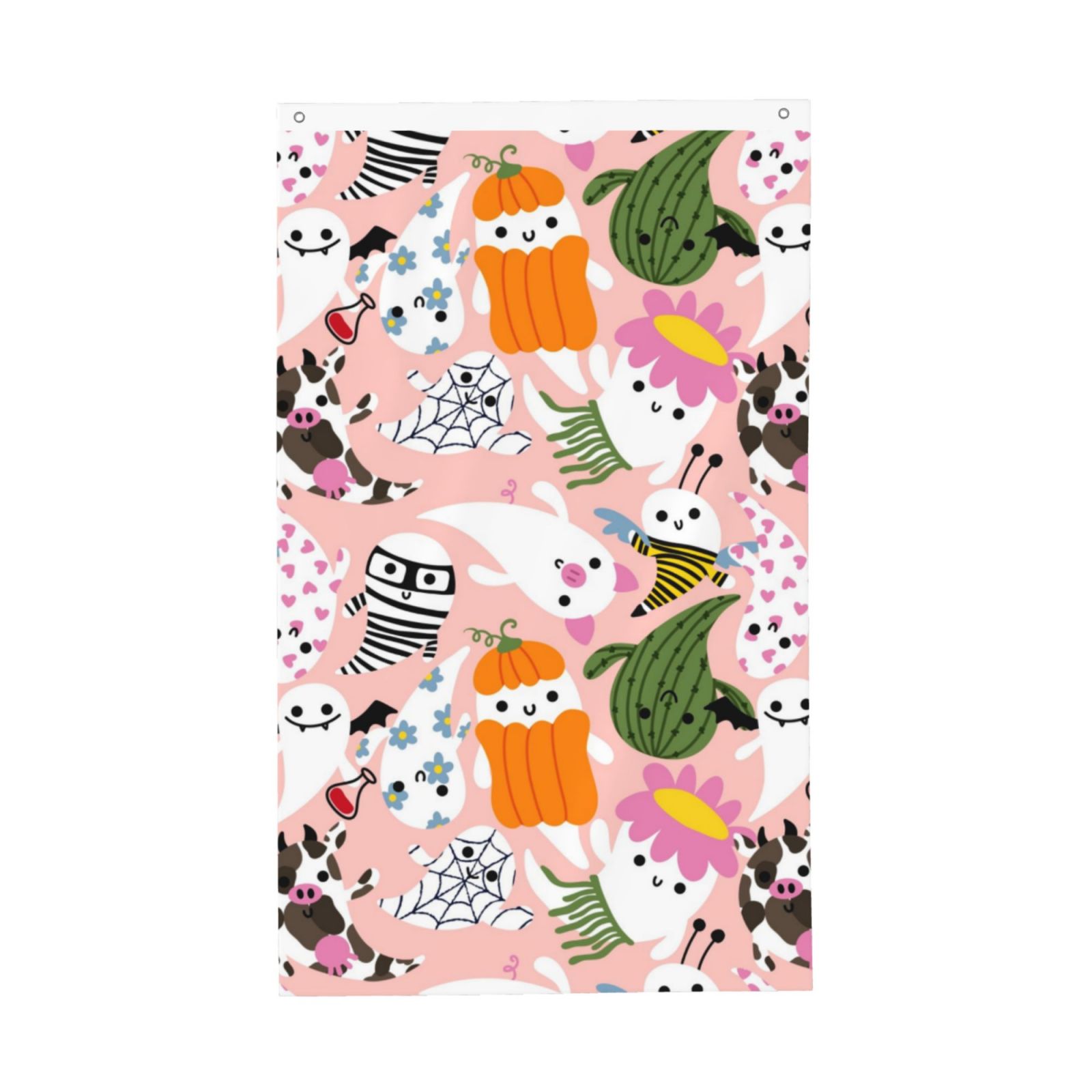 Halloween Flag, Cartoon Halloween Double Sided Garden House & Yard Flag ...