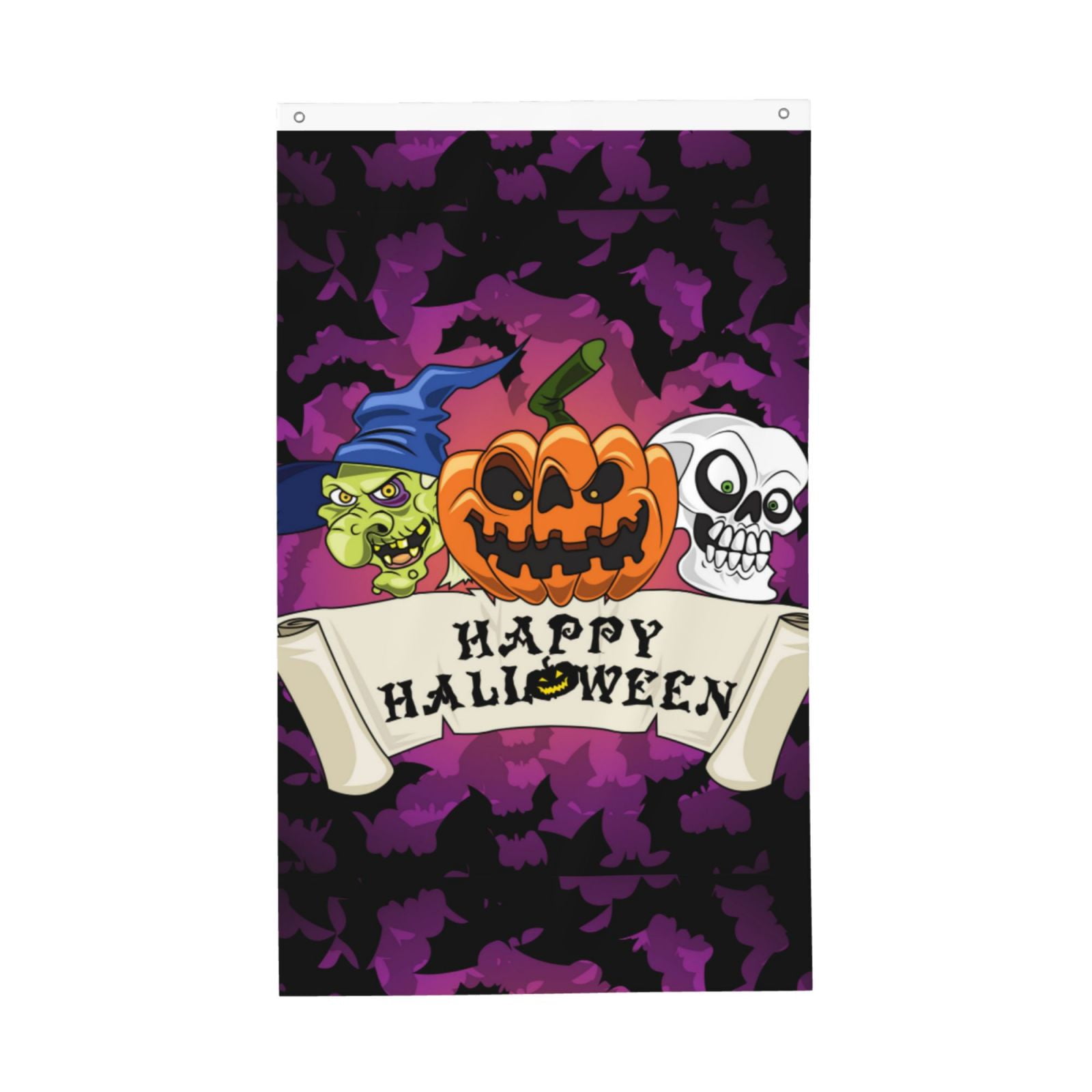 Halloween Flag, Halloween Happy and Fun Double Sided Garden House ...