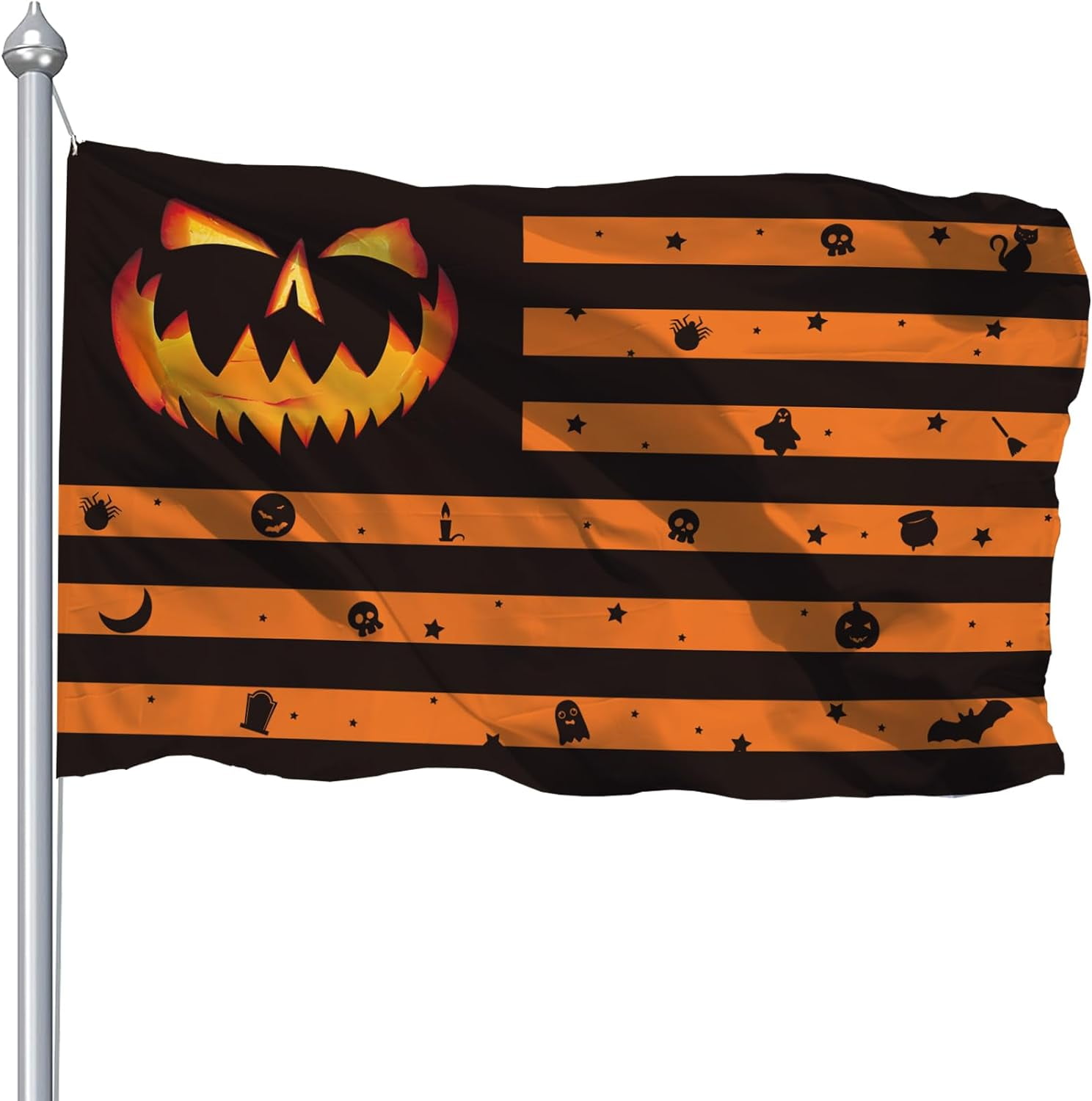 Halloween Flag Outdoor, Large Halloween American Flags For Outside ...
