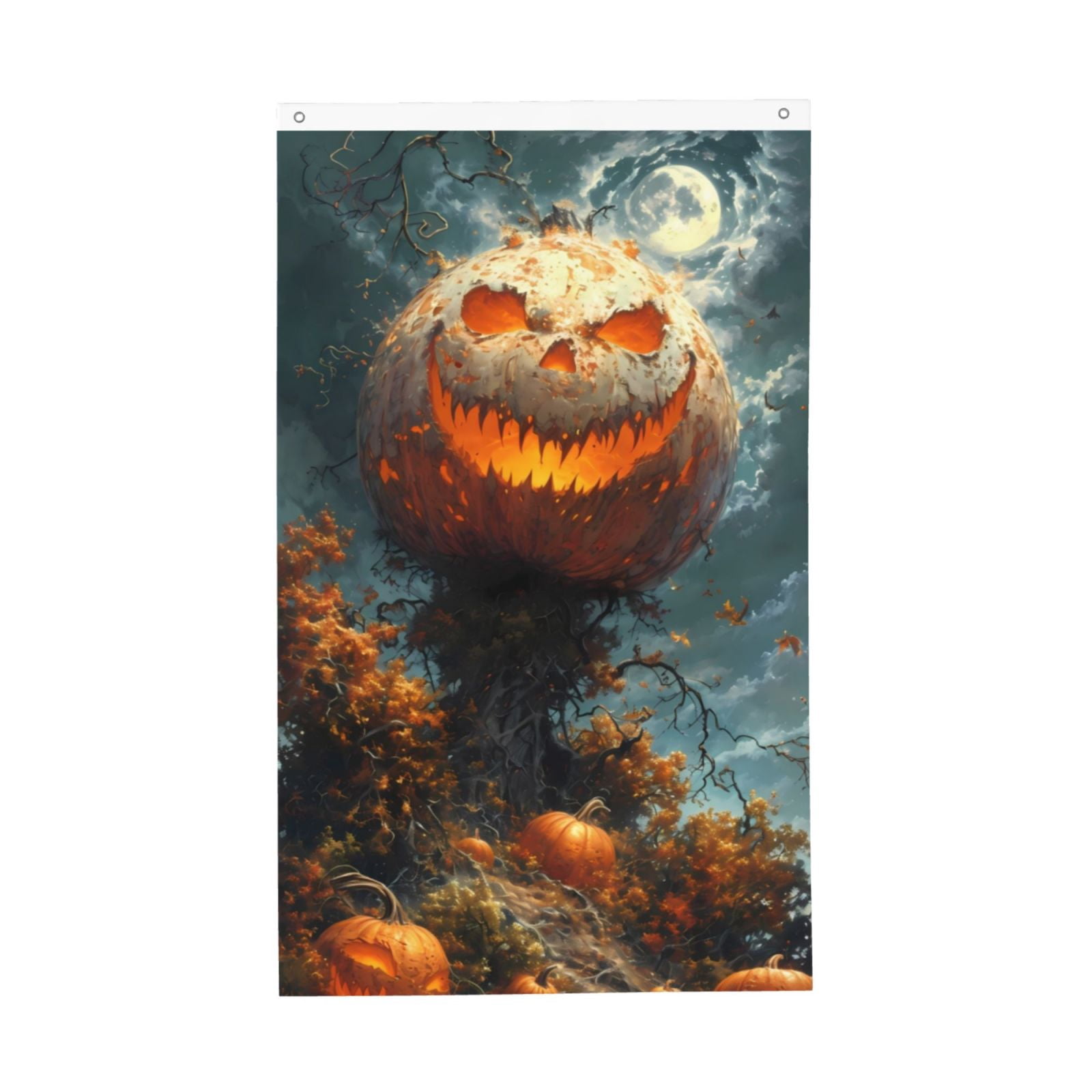 Halloween Flag, Halloween Pumpkin Monster Double Sided Garden House ...