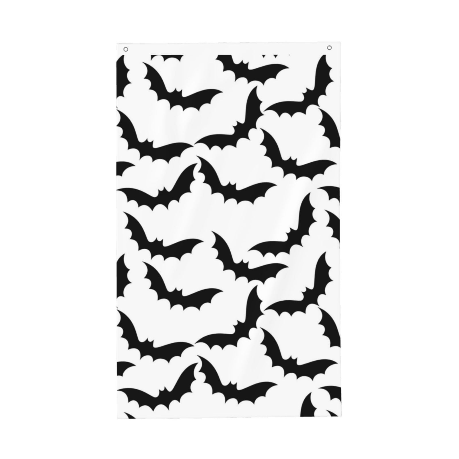 Halloween Flag, Halloween black cool Bat Double Sided Garden House ...